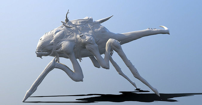 RunnerCreature creature with long legs 3D model | CGTrader