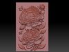 A fine carving of peony flower STL relief drawing 3D printing 3D model ...