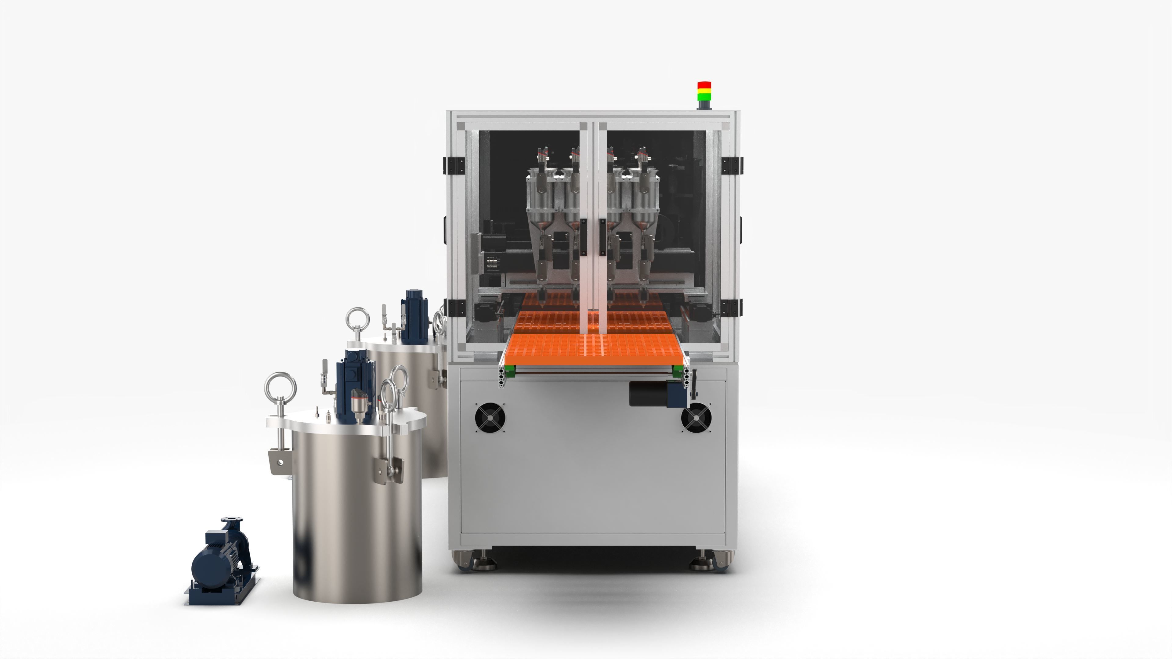 Automatic Double Station Pouring Machine 3D model | CGTrader