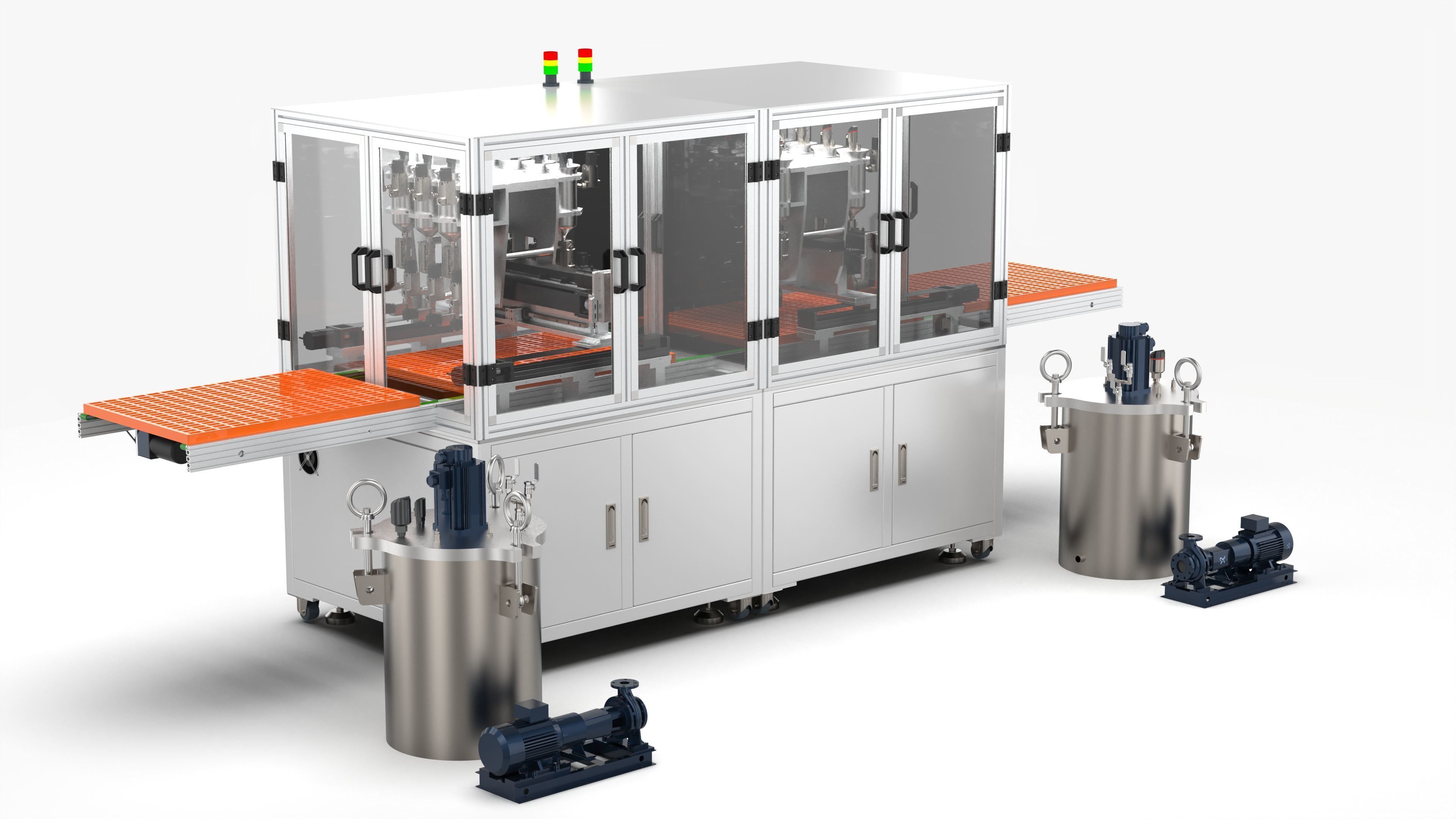 Automatic Double Station Pouring Machine 3D model | CGTrader