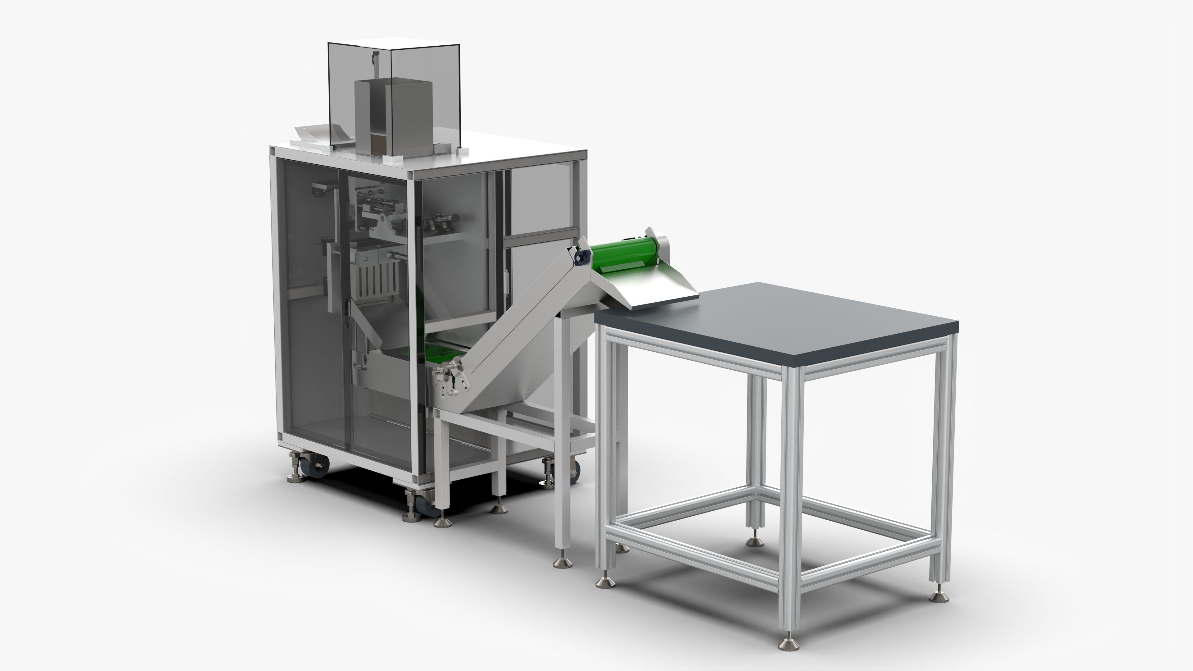 Automatic Printing Coding Bagging and Heat Sealing Machine 3D model ...