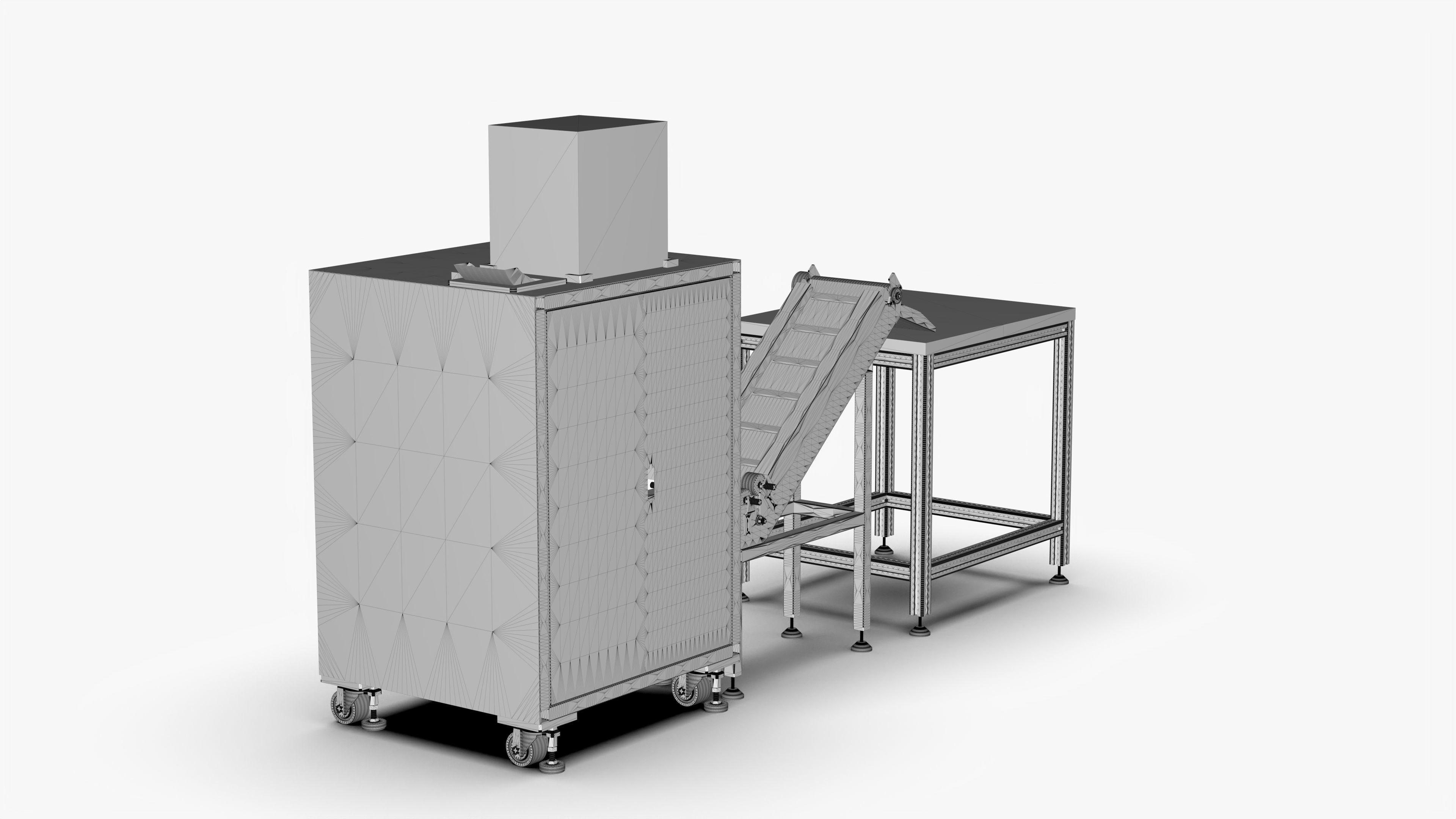 Automatic Printing Coding Bagging and Heat Sealing Machine 3D model ...