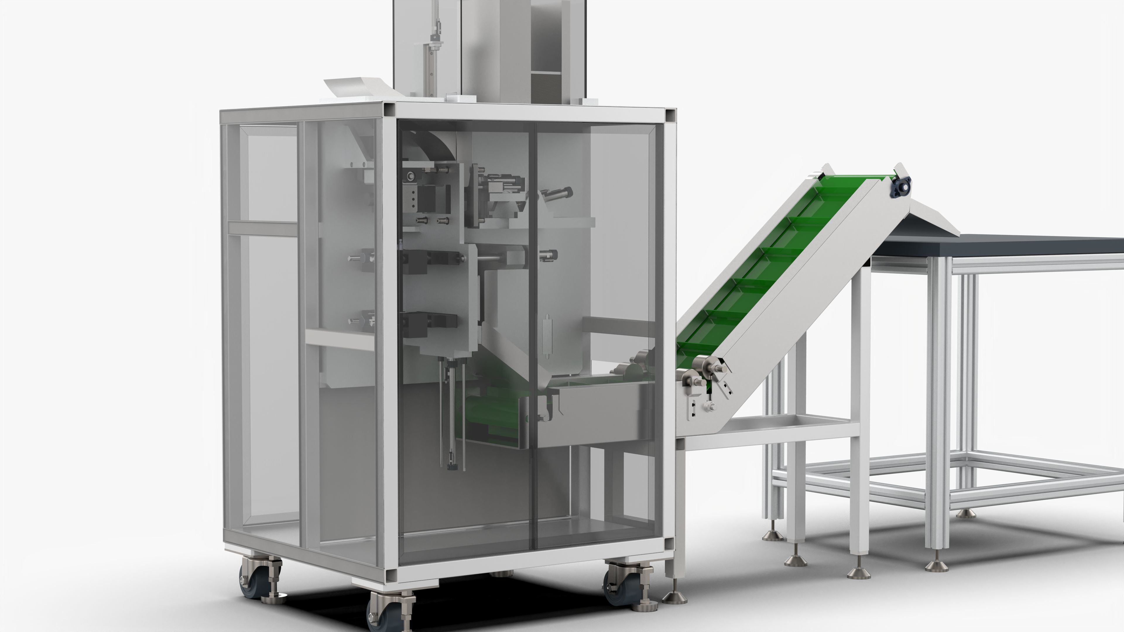 Automatic Printing Coding Bagging and Heat Sealing Machine 3D model ...