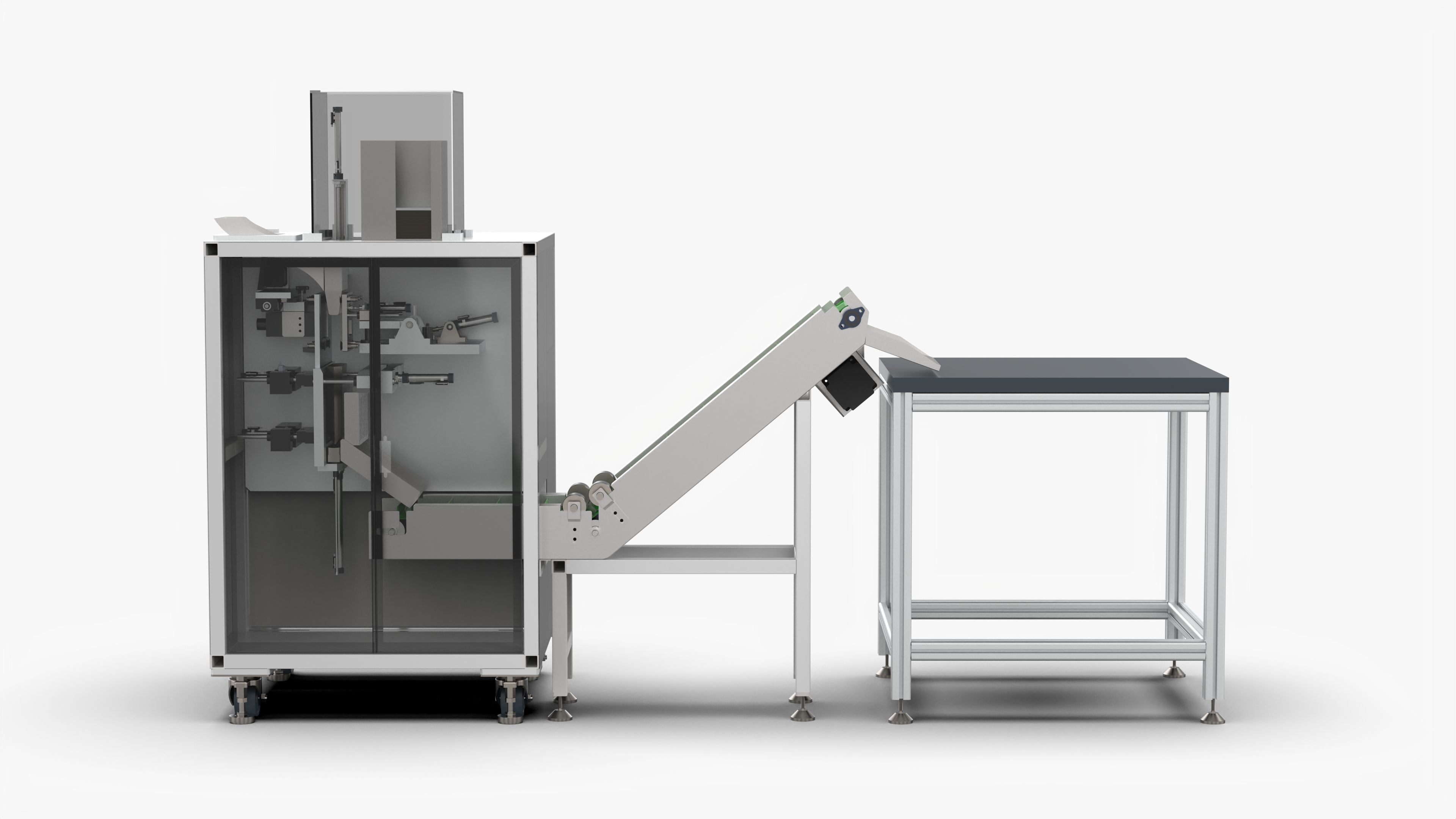 Automatic Printing Coding Bagging and Heat Sealing Machine 3D model ...