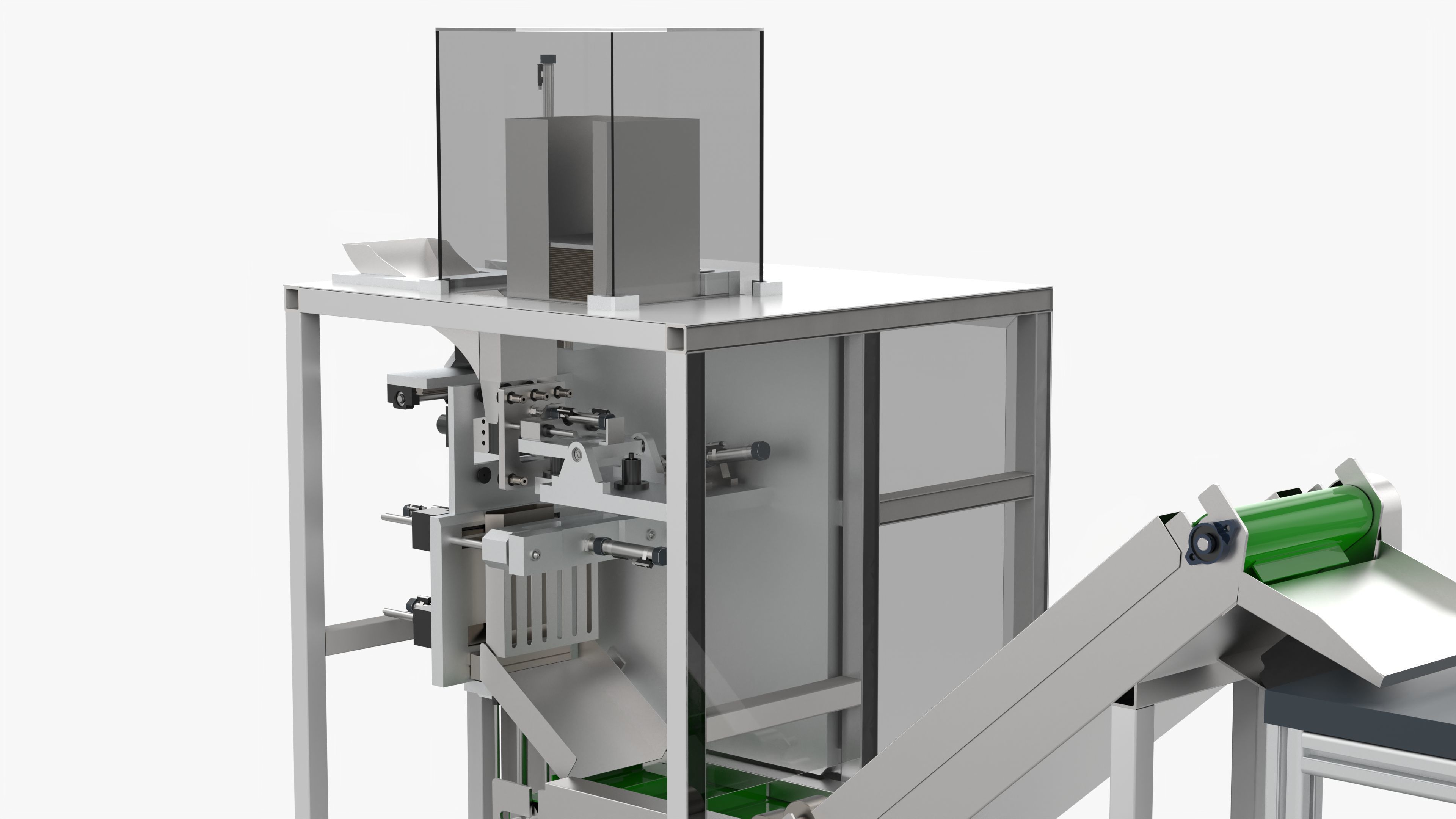 Automatic Printing Coding Bagging and Heat Sealing Machine 3D model ...