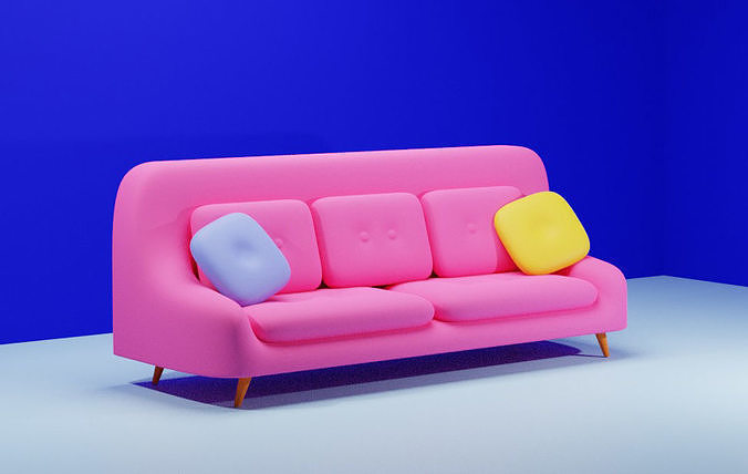 3D Cartoon Armchair 3D model 3D model | CGTrader