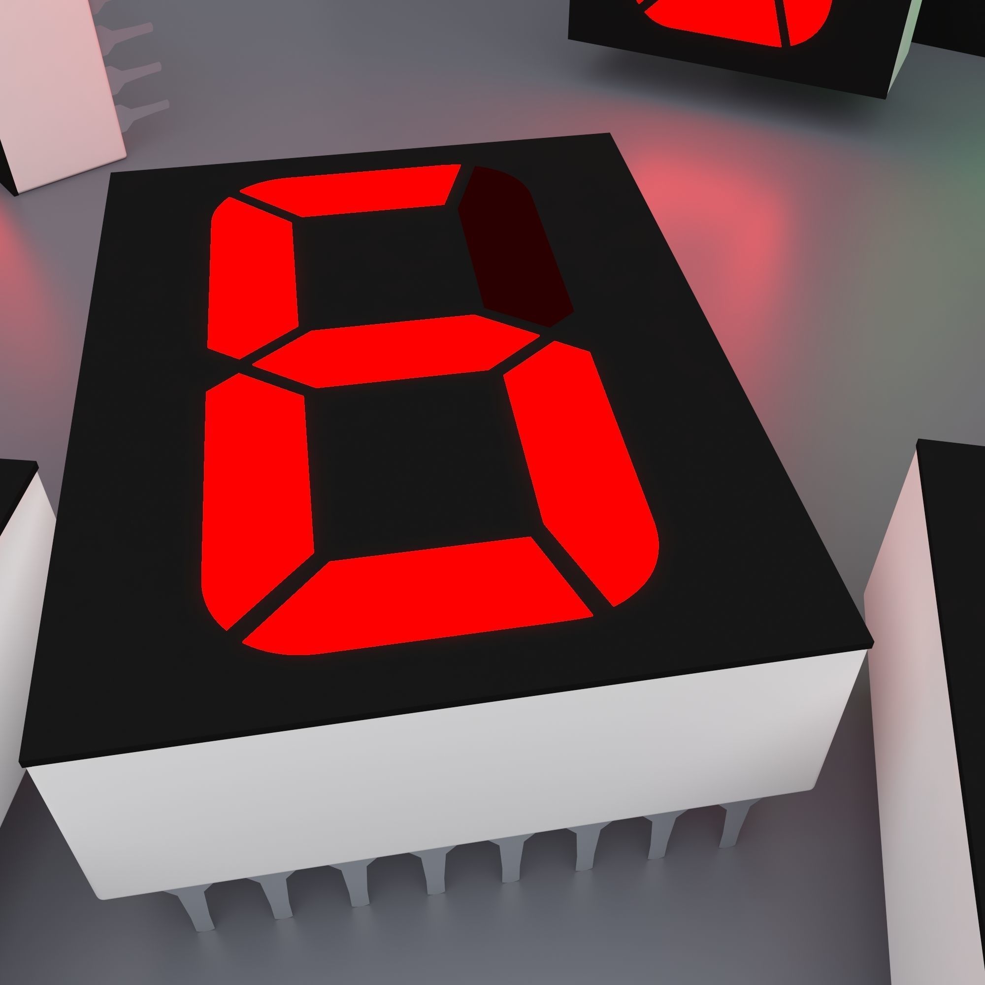 7Segment - Animated Seven Segment Display 3D model animated | CGTrader