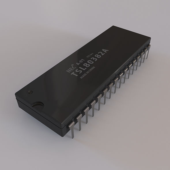 IC - TTL series 32-pin 3D model | CGTrader
