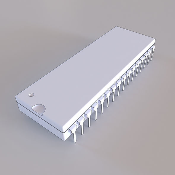 IC - TTL series 32-pin 3D model | CGTrader