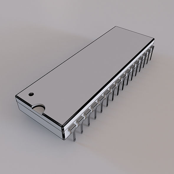 IC - TTL series 32-pin 3D model | CGTrader
