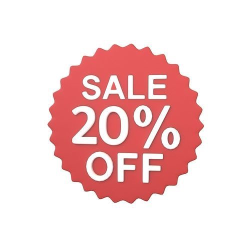 3D model Sale Icon v4 001 VR / AR / low-poly | CGTrader