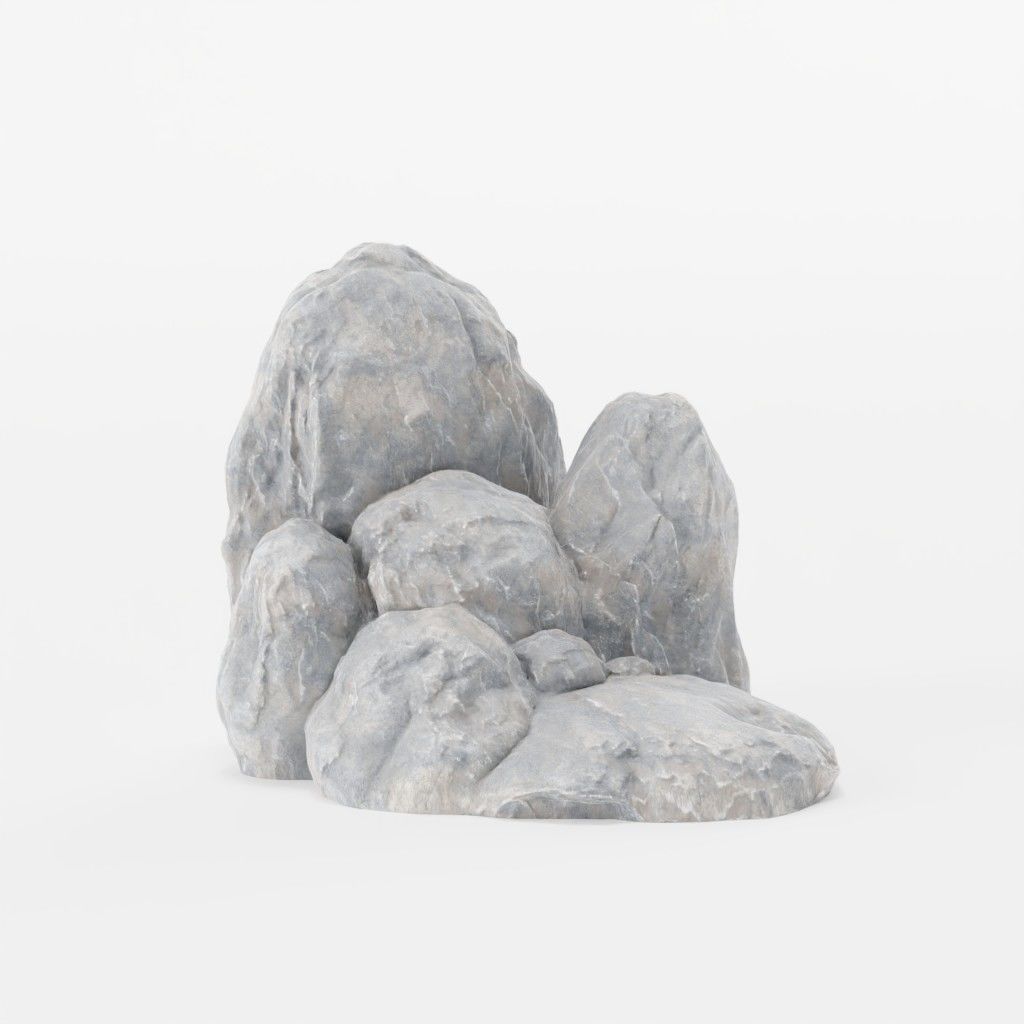 3D model 10 Sharp Rock - Stone - Boulder Collection VR / AR / low-poly ...