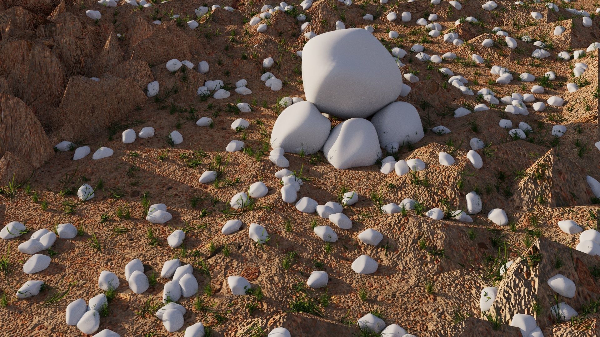 rock and plant 3D model | CGTrader