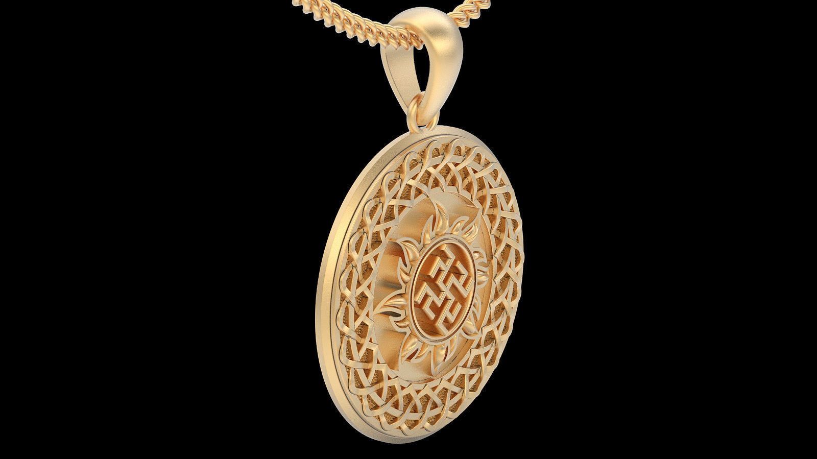 Amulet pendant silver gold jewelry printable 3D model 3D model 3D ...