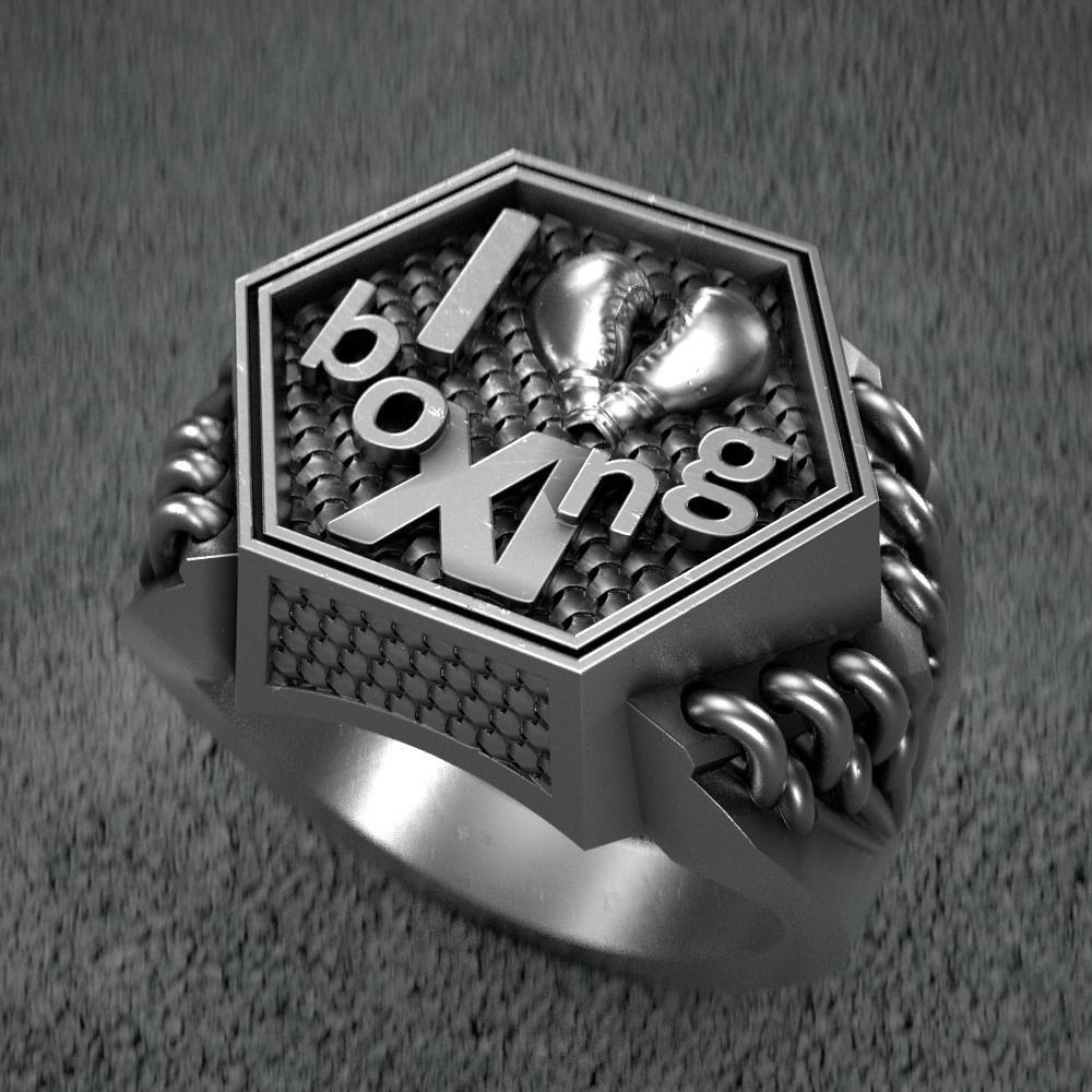 Boxing-with-love i love boxing ring 3D model 3D printable | CGTrader