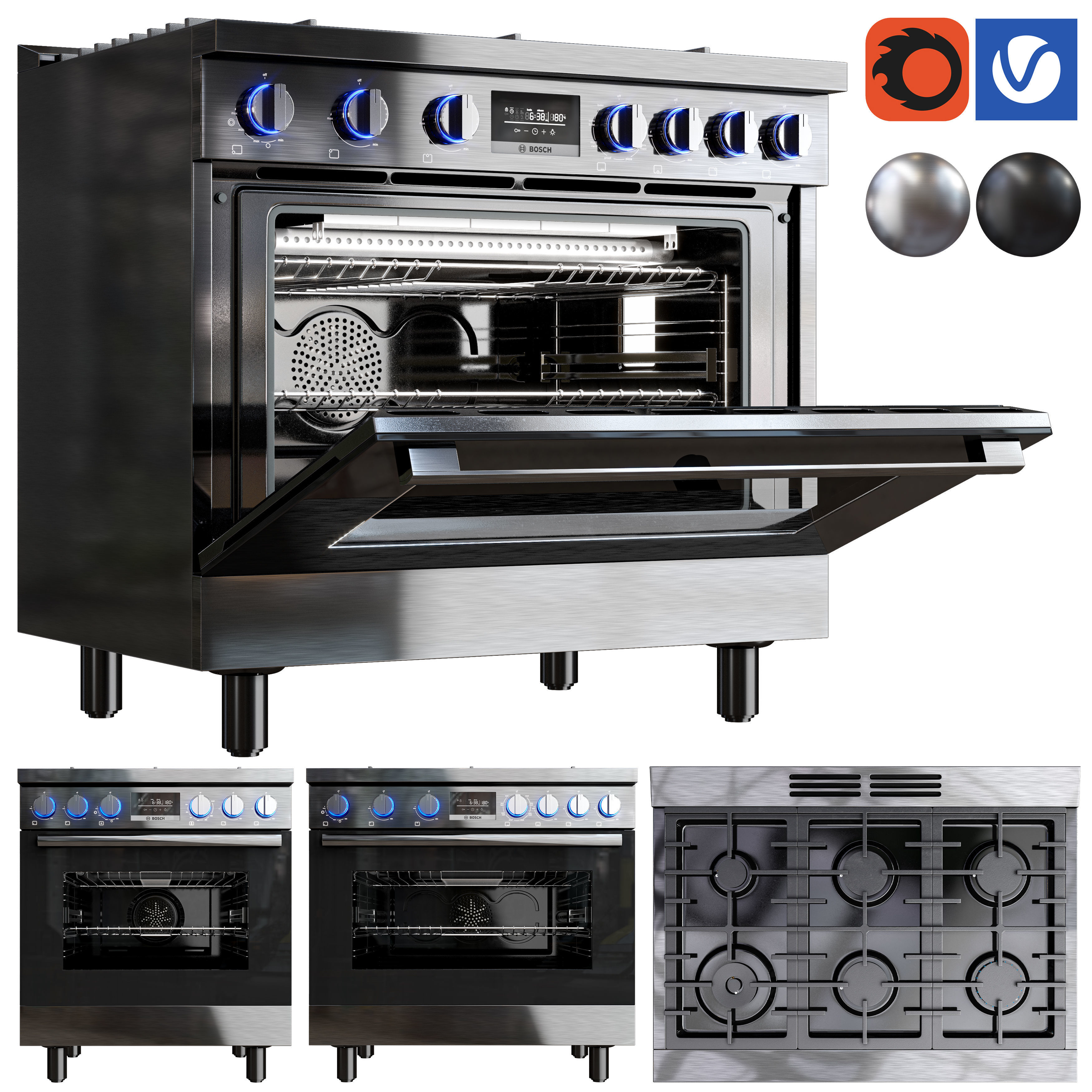3D model bosch ranges VR / AR / low-poly | CGTrader
