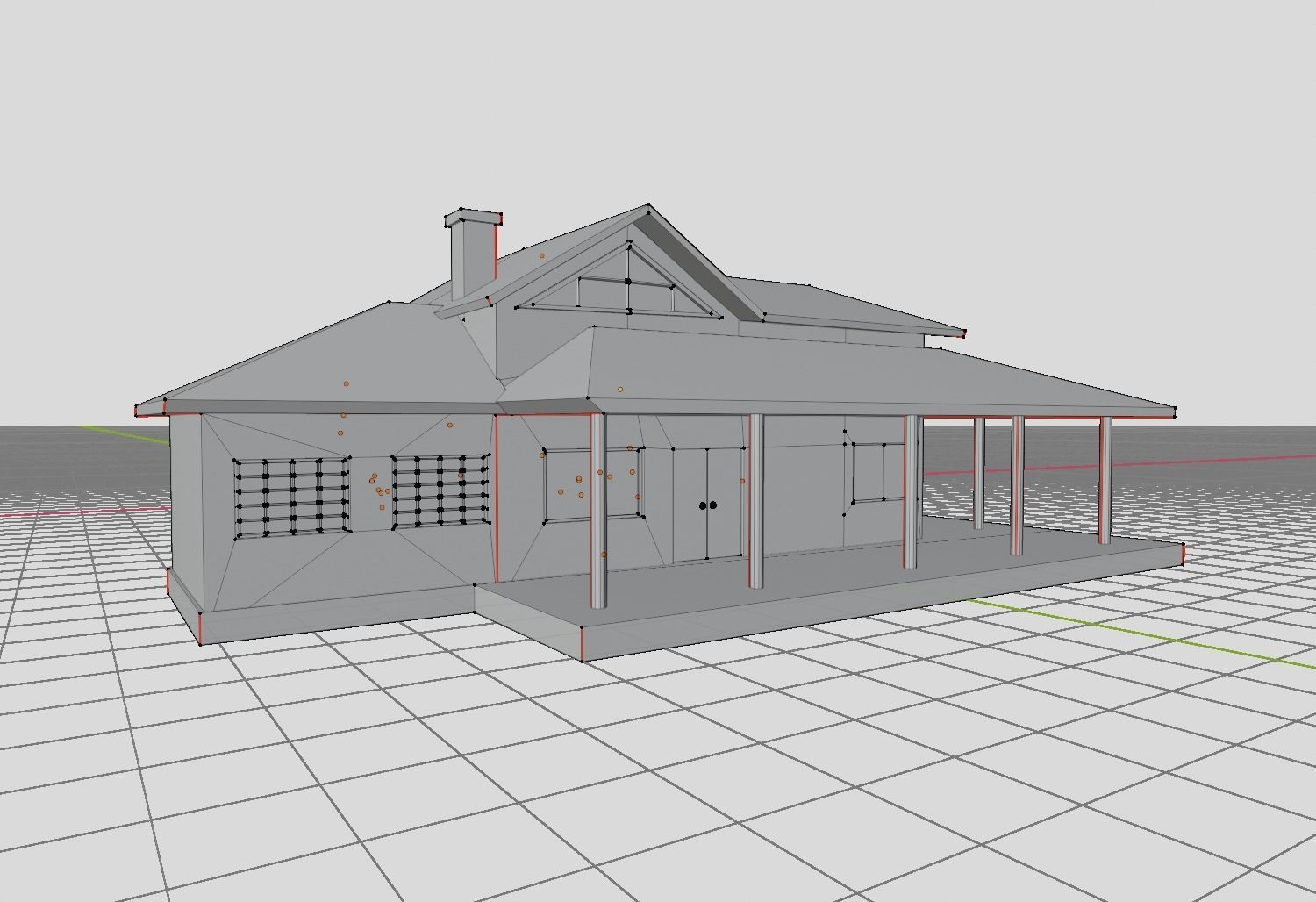 3D model Casa lowpoly house VR / AR / low-poly | CGTrader