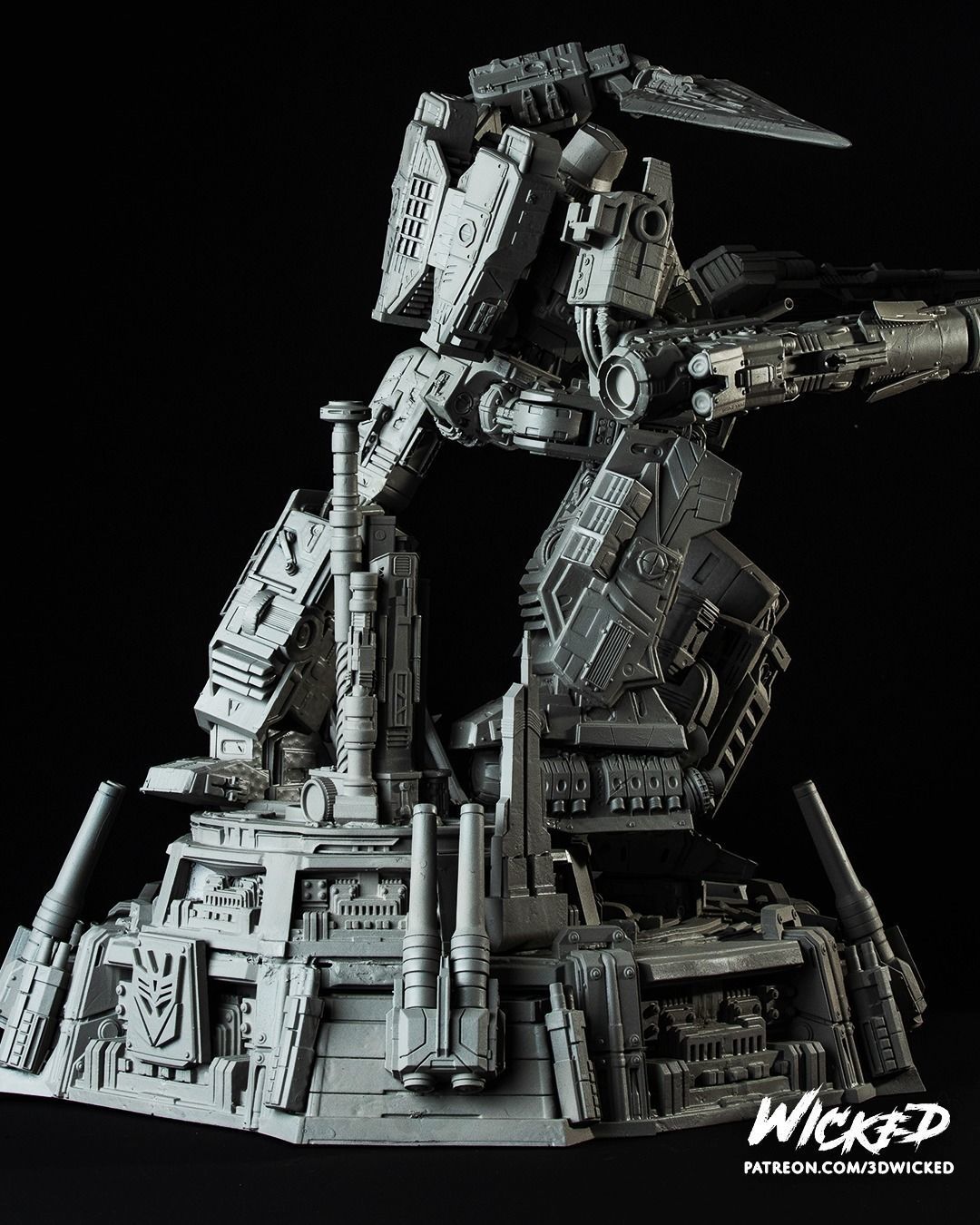 Wicked Movies DIORAMA BASE Optimus and Megatron Sculpture 3D model 3D ...