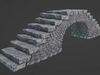 3D model Cobblestone Bridge - Fantasy Medieval Low-Poly Pebble ...