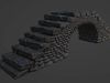 3D model Cobblestone Bridge - Fantasy Medieval Low-Poly Pebble ...