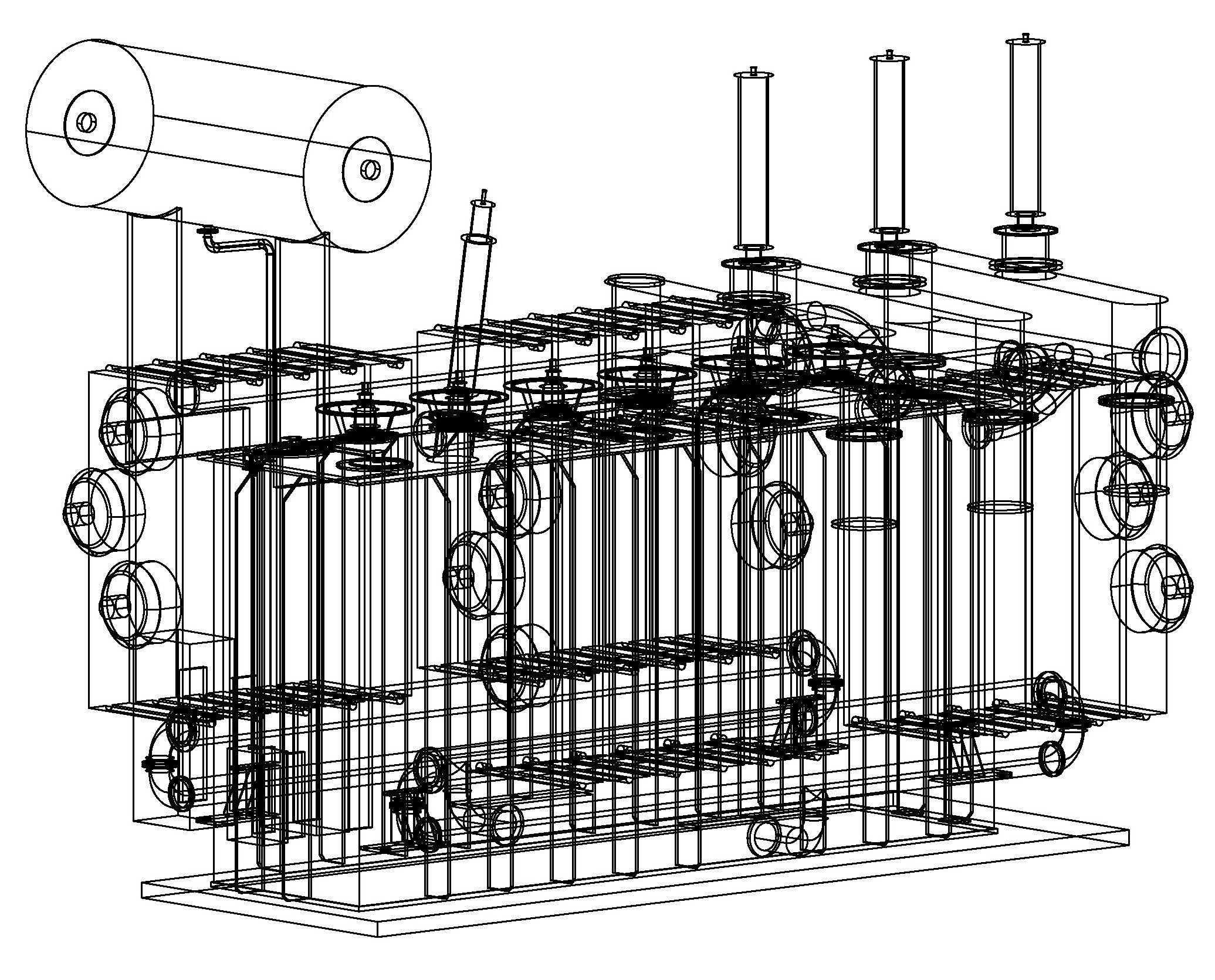 Power Transformer 3D Model 3D model 3D printable | CGTrader