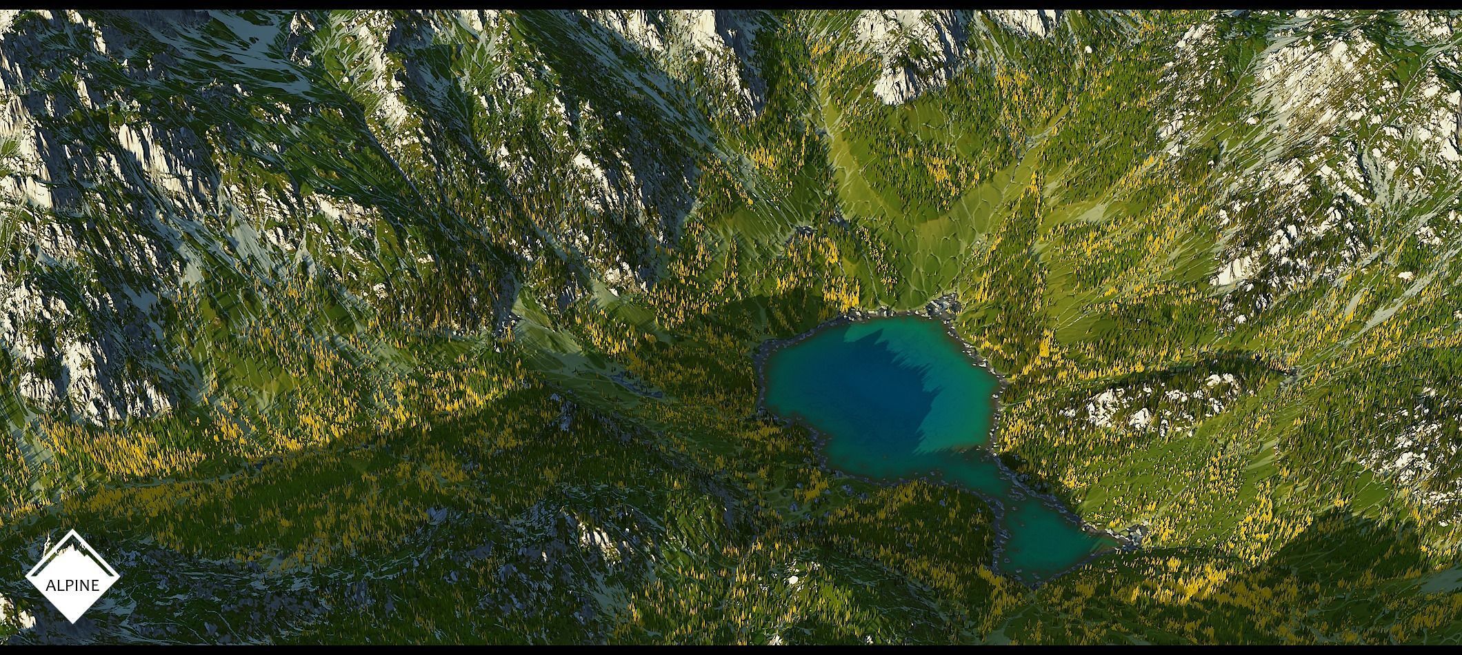 Autumn Lake Landscape - World Machine 3D model | CGTrader