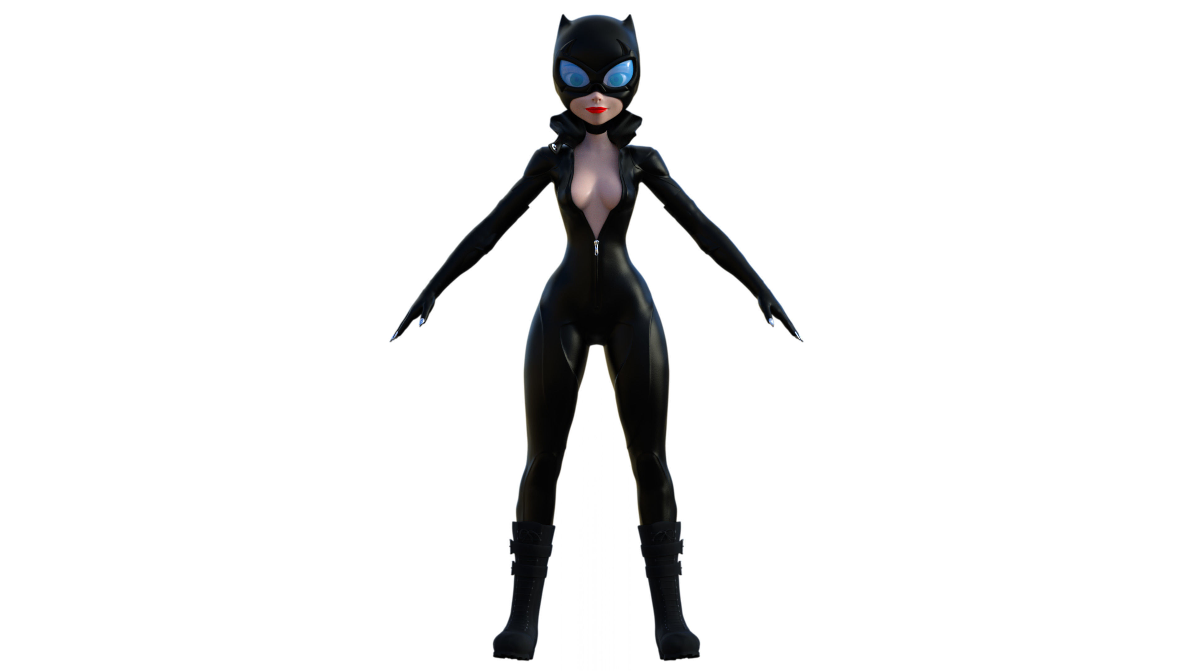 3D model Cartoon Catwoman VR / AR / low-poly | CGTrader