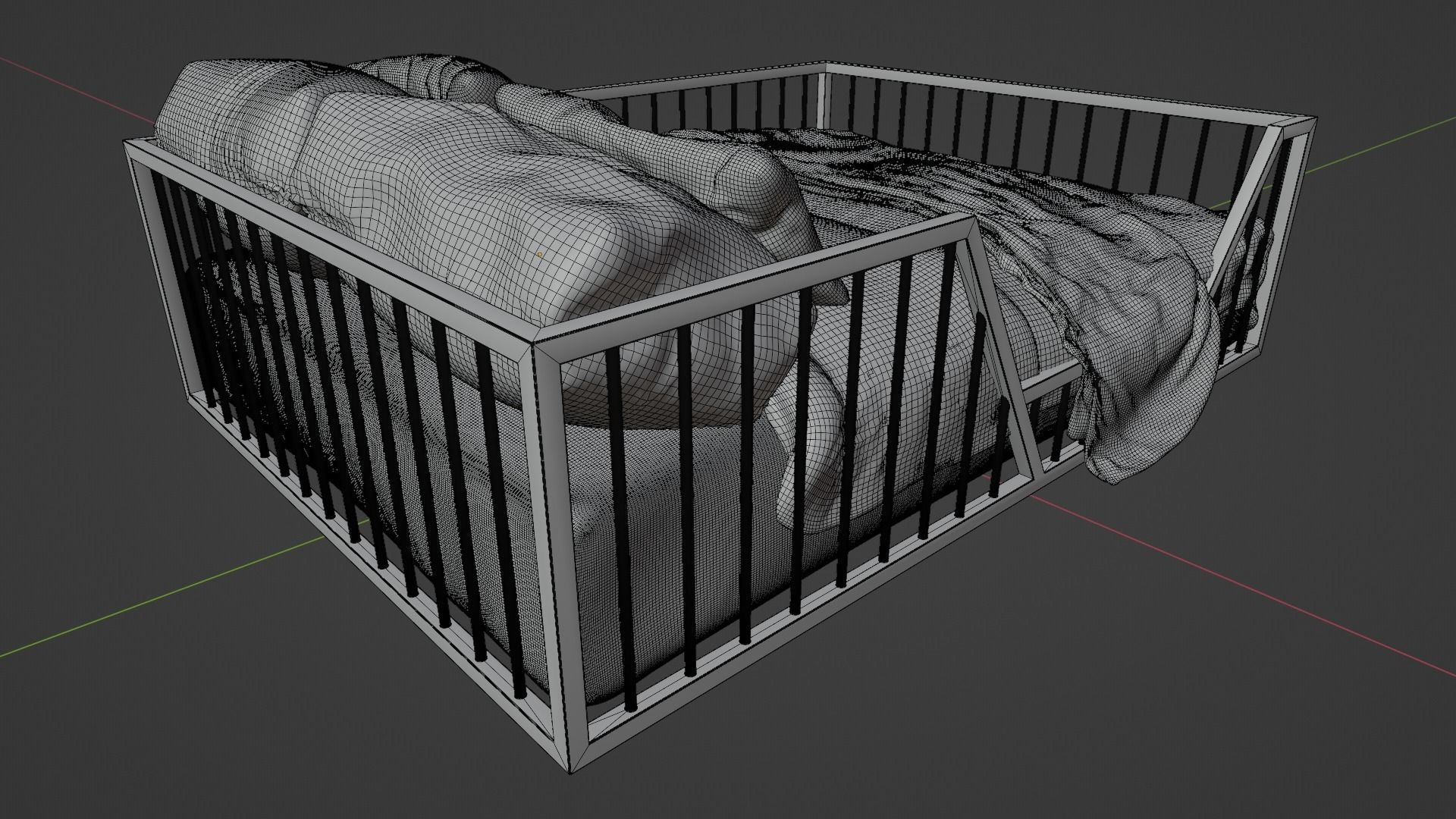Floor Bed free 3D model | CGTrader