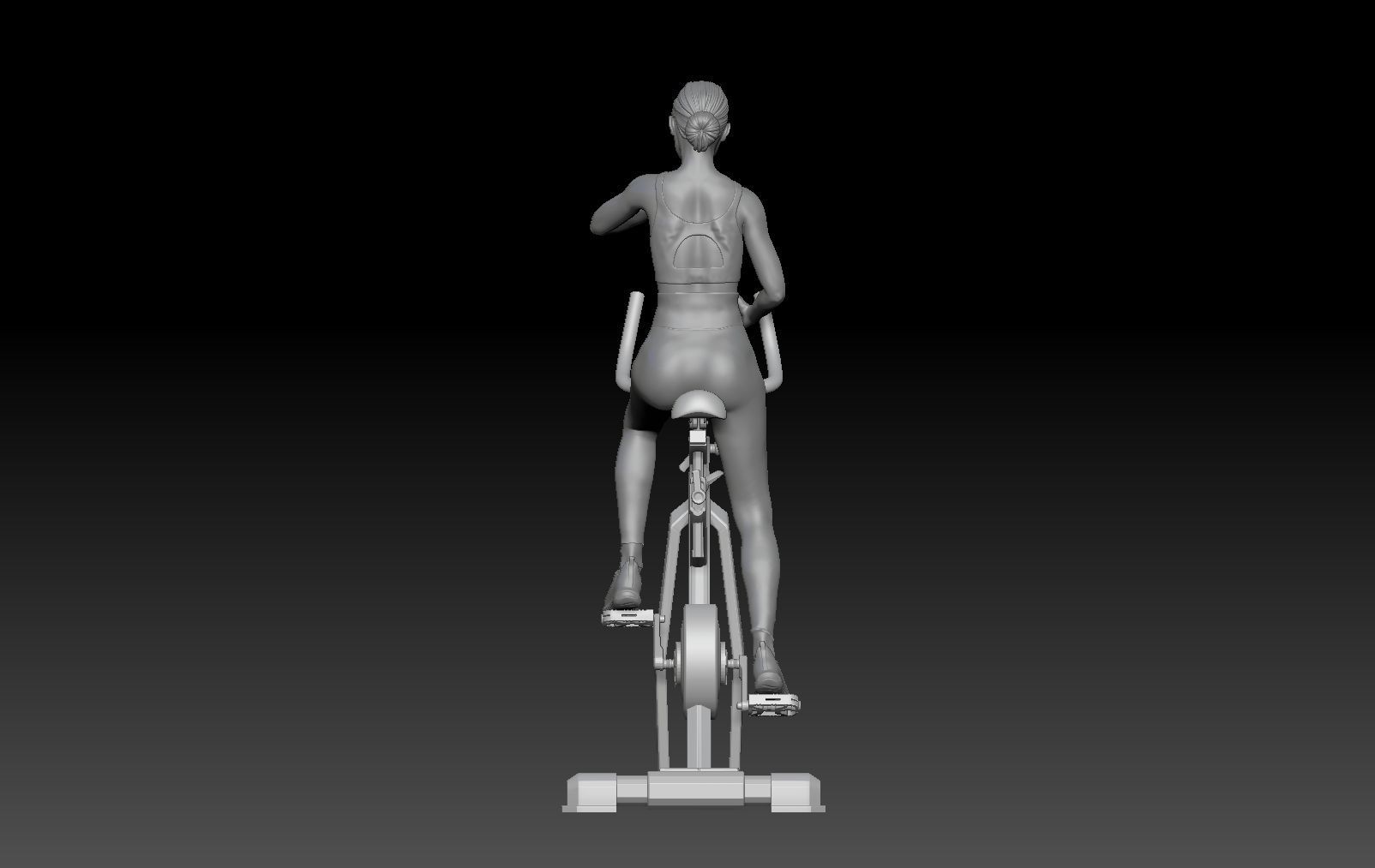 SPINNING CLASS GIRL 3 3D model 3D printable | CGTrader