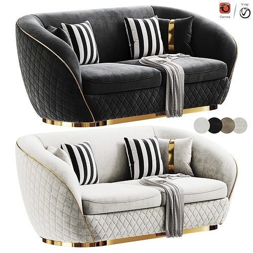 3D model FH 7190 robin sofa set VR / AR / low-poly | CGTrader