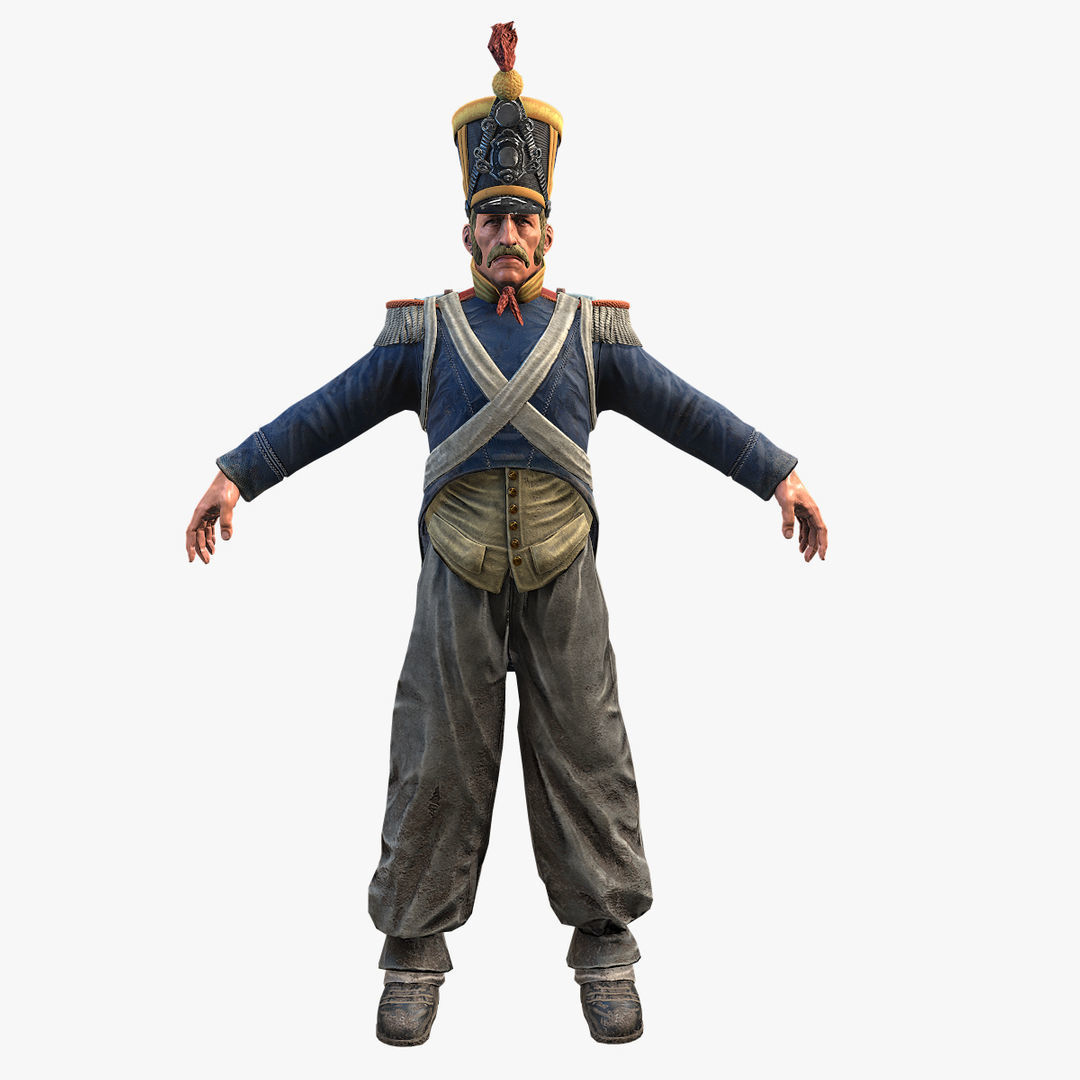 3D model Soldier Grenadier VR / AR / low-poly | CGTrader