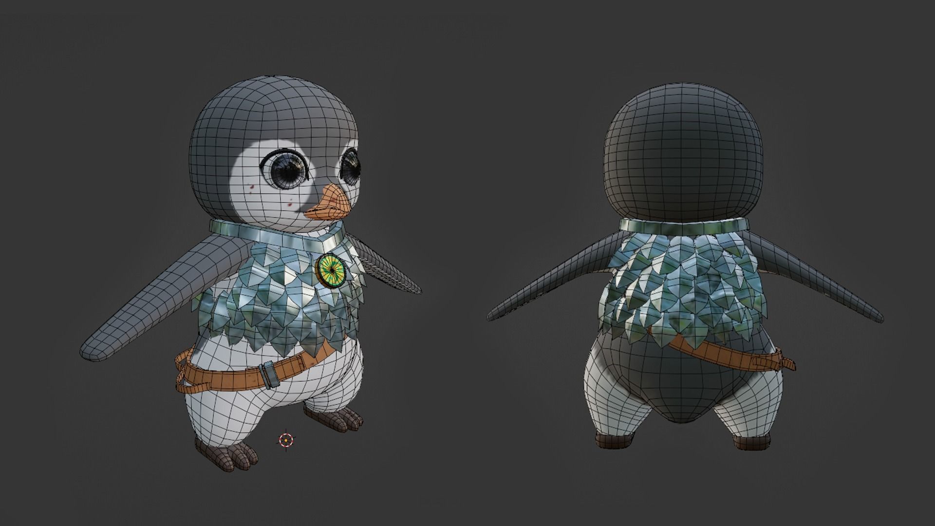 3D model Powi penguin warrior VR / AR / low-poly | CGTrader