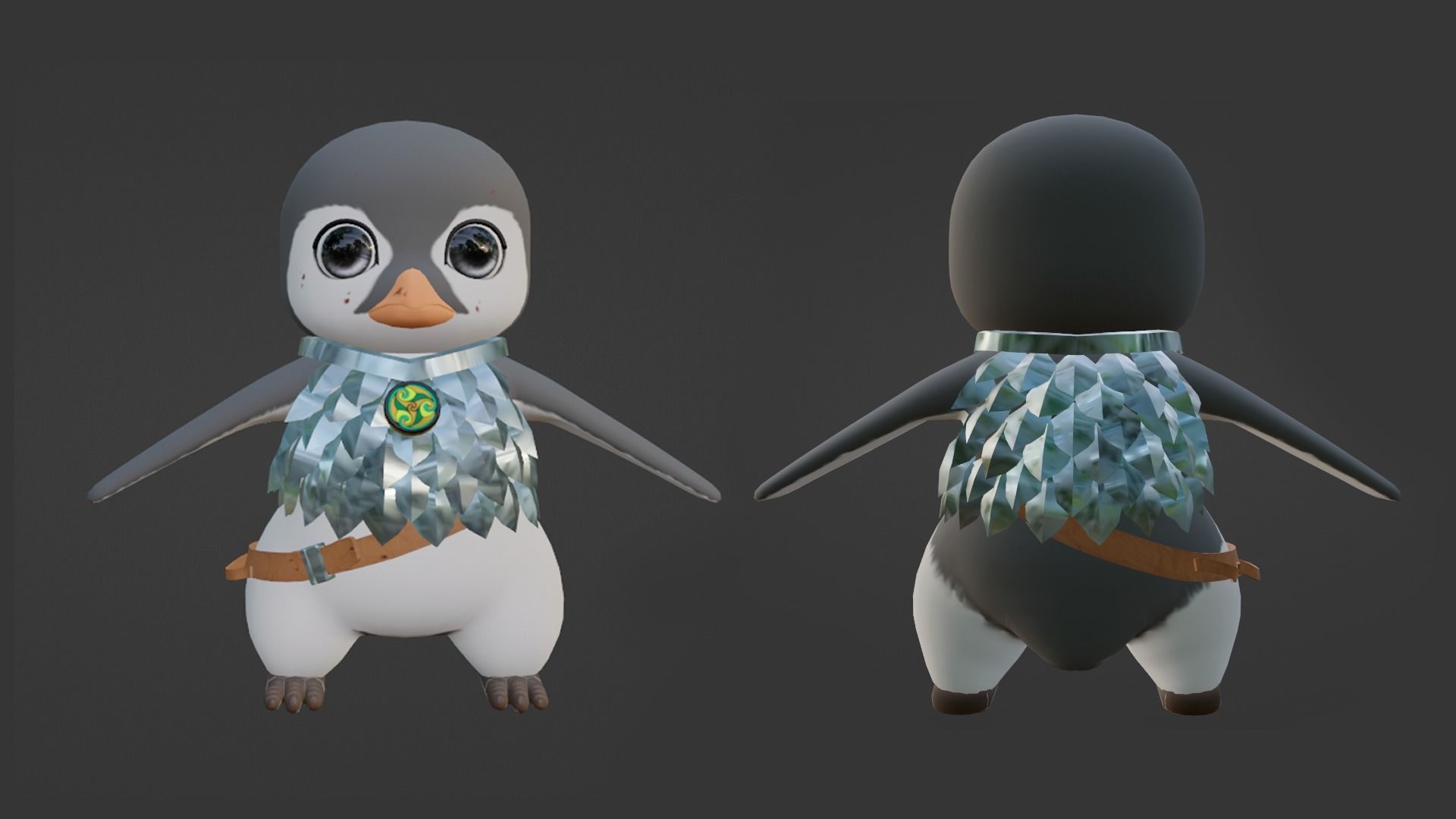 3D model Powi penguin warrior VR / AR / low-poly | CGTrader