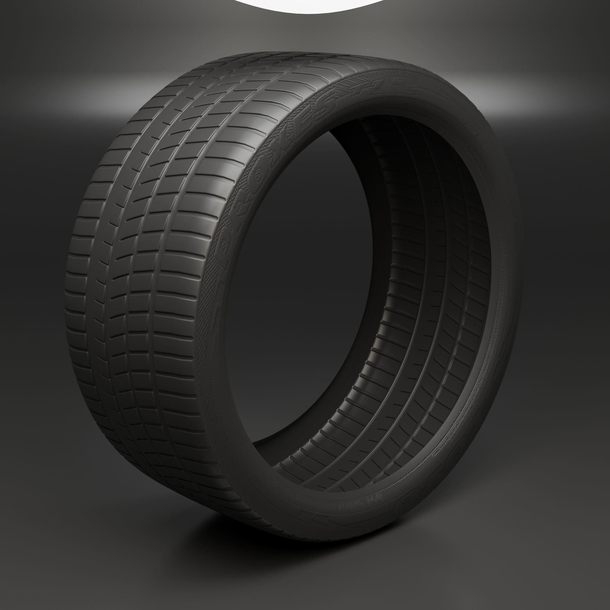 Five spoke standard car wheel free 3D model | CGTrader