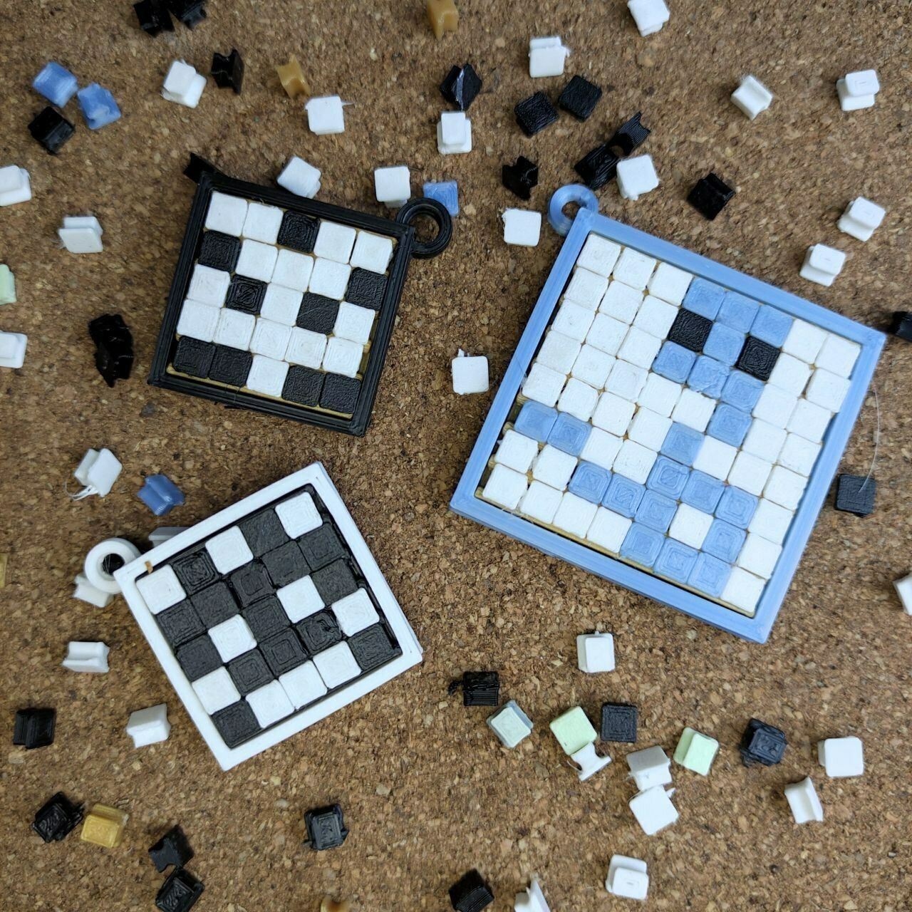 Pixel Bits 3D model 3D printable | CGTrader