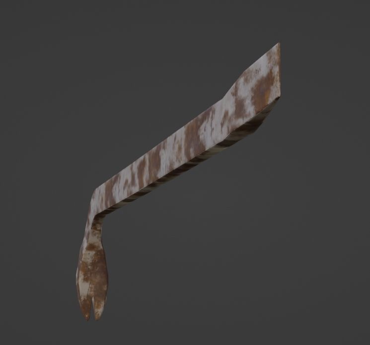 3D model Heavily Rusted Crowbar LOD0-4 VR / AR / low-poly | CGTrader