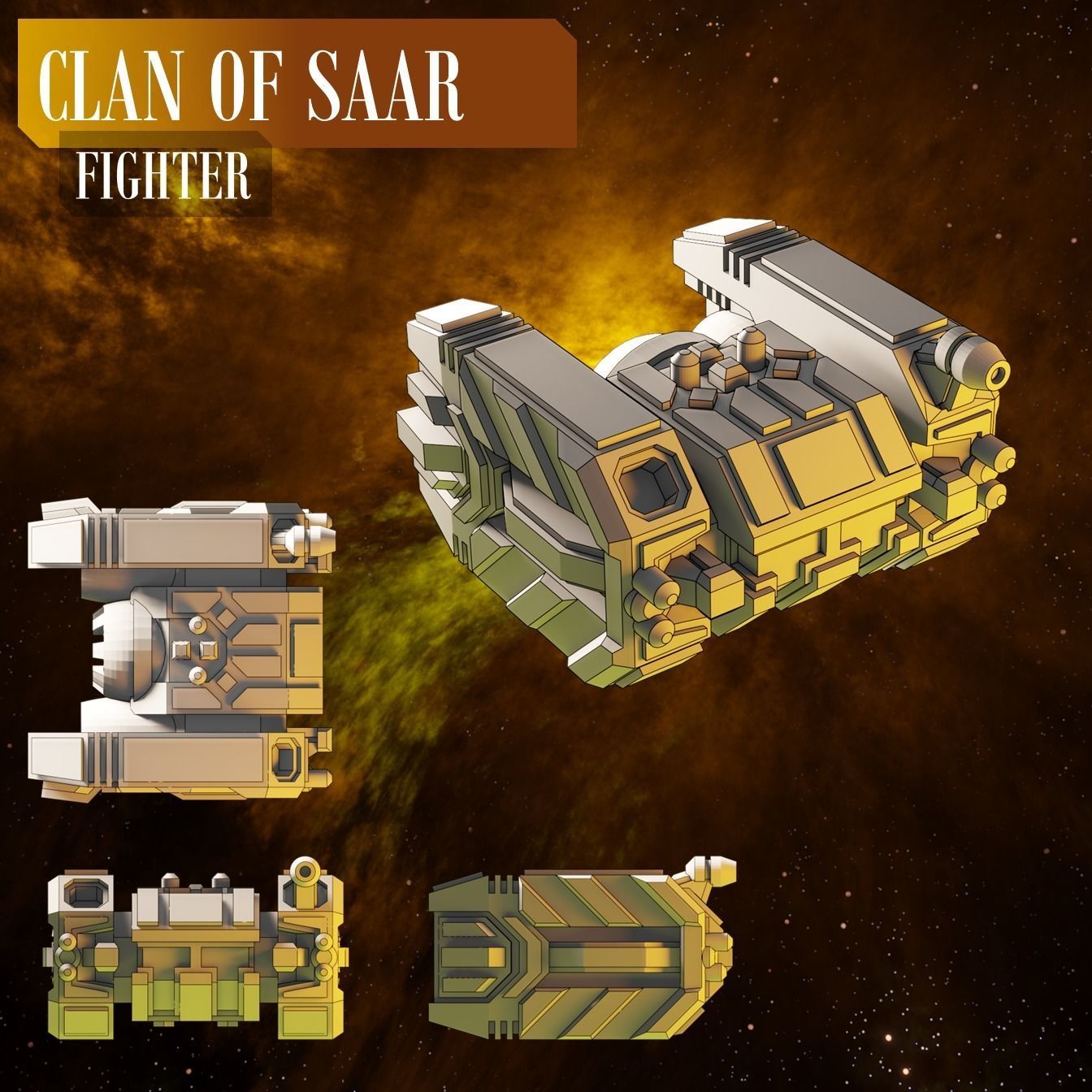 Twilight Imperium Custom 3D Print Pack - Clan of Saar 3D model 3D ...