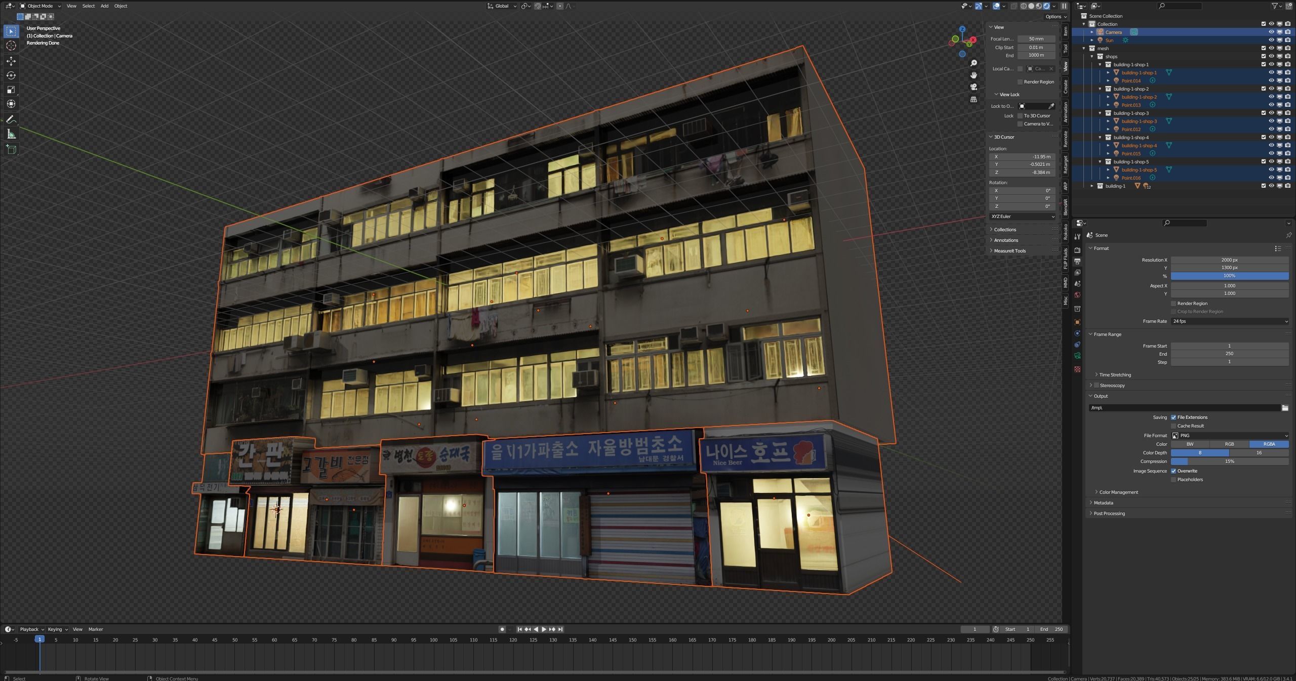 Misc City Apartment Buildings and Shops free VR / AR / low-poly 3D ...