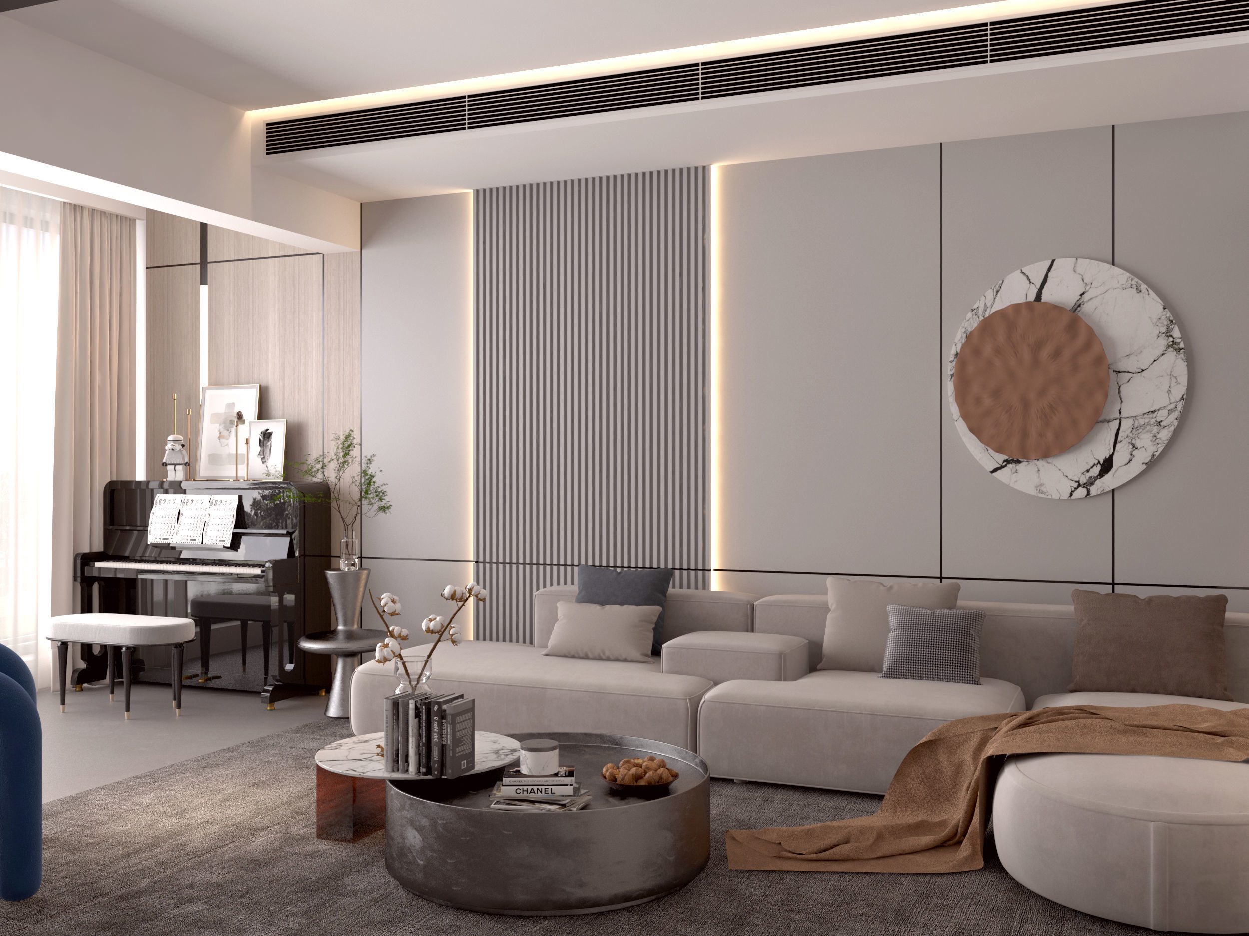 Modern interior scene - 3D model 3D model | CGTrader