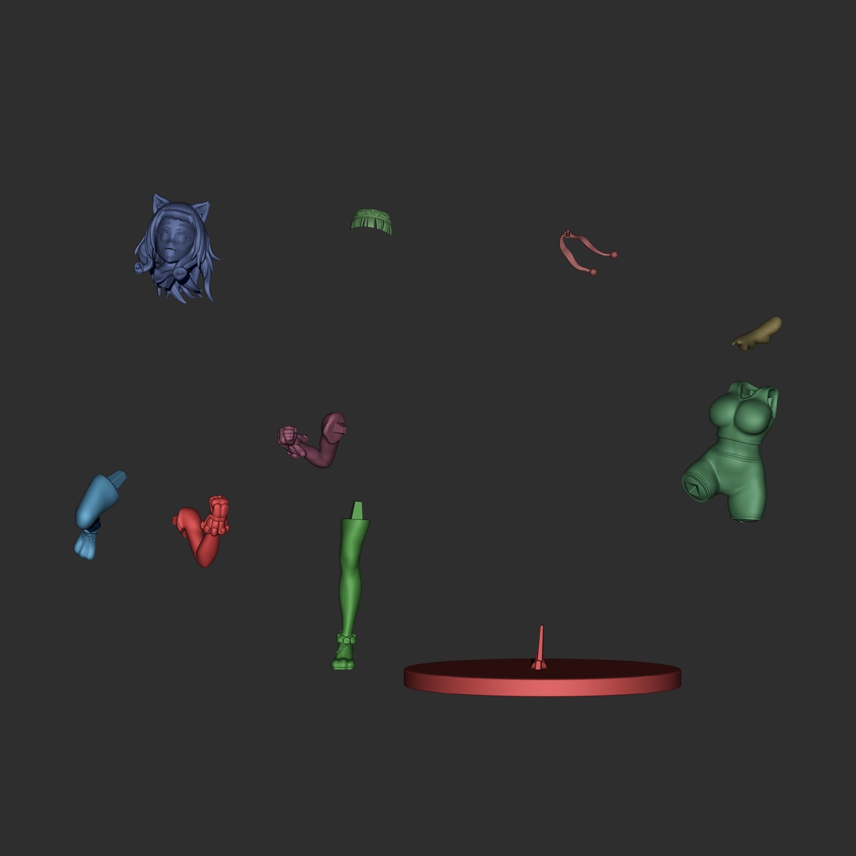 HITAMU KYAN from the anime Futoku no Guild 3D model 3D printable | CGTrader