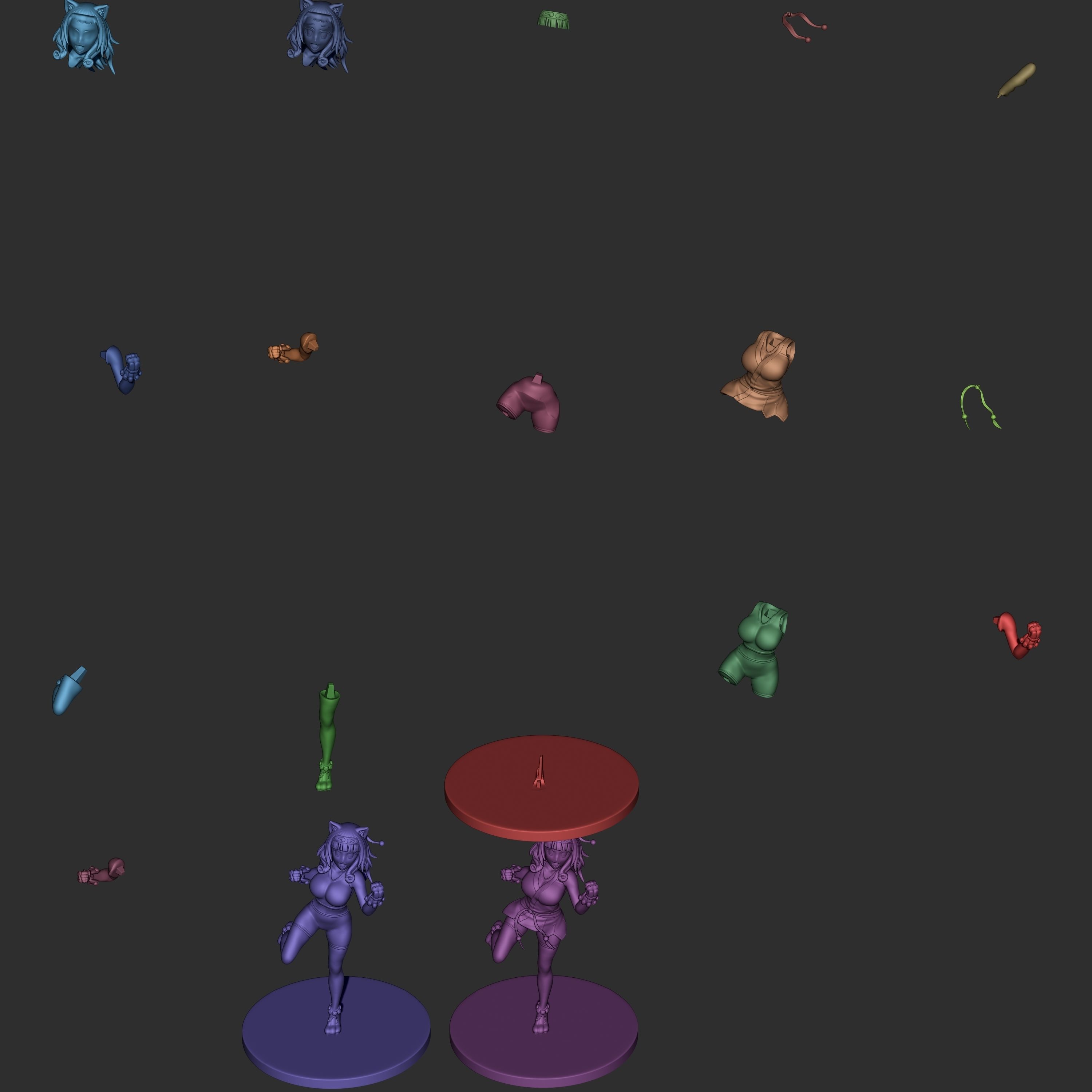 HITAMU KYAN from the anime Futoku no Guild 3D model 3D printable | CGTrader