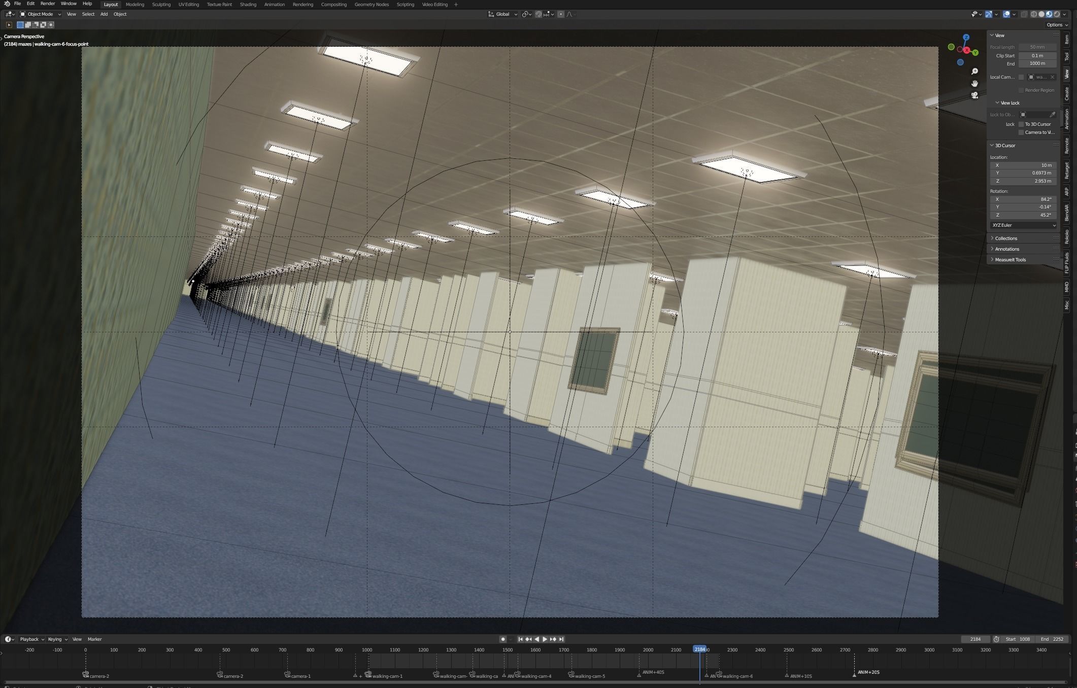 Realistic Backrooms VHS Horror Map Level File 3D model animated | CGTrader