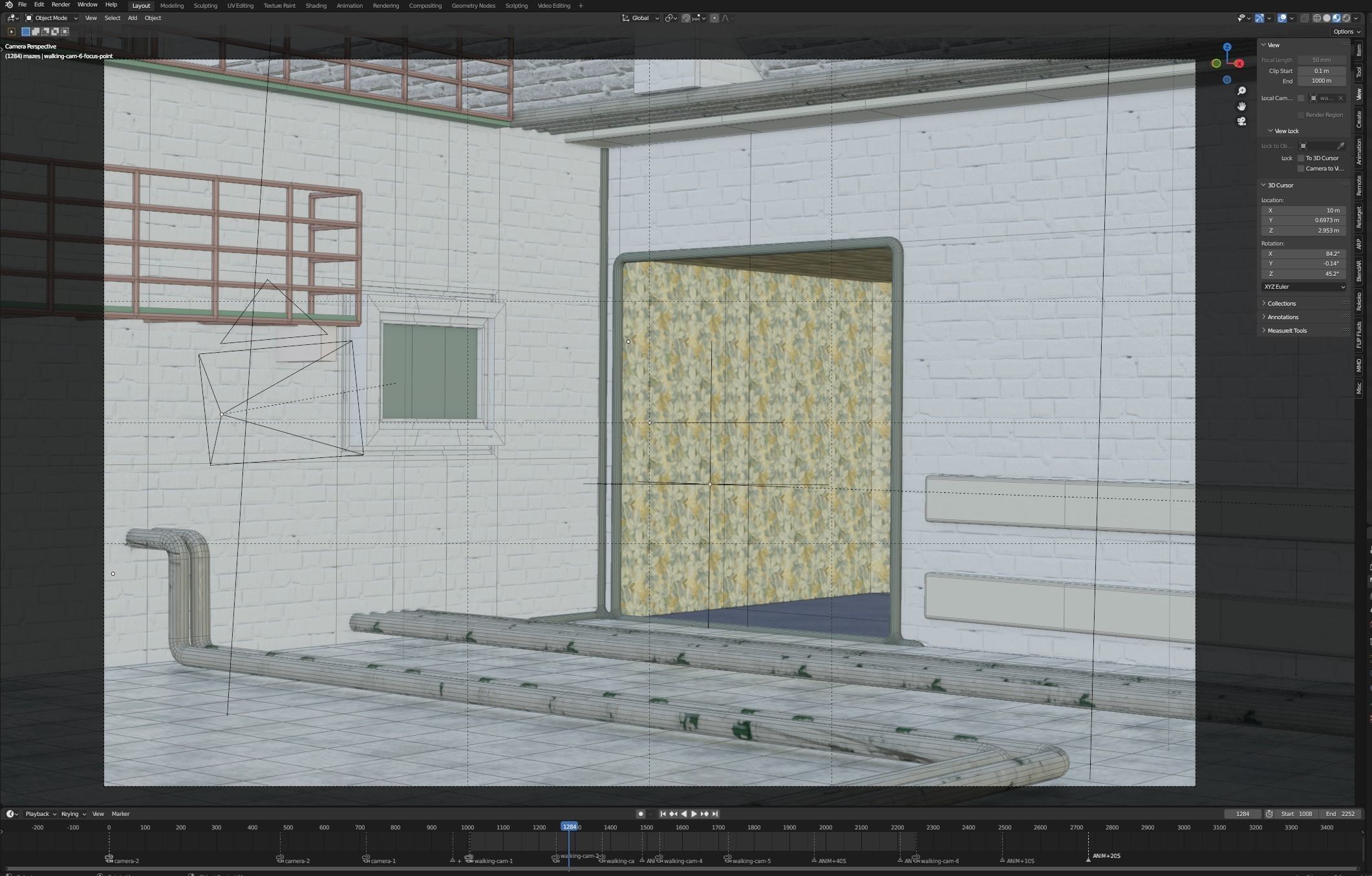 Realistic Backrooms VHS Horror Map Level File 3D model animated | CGTrader