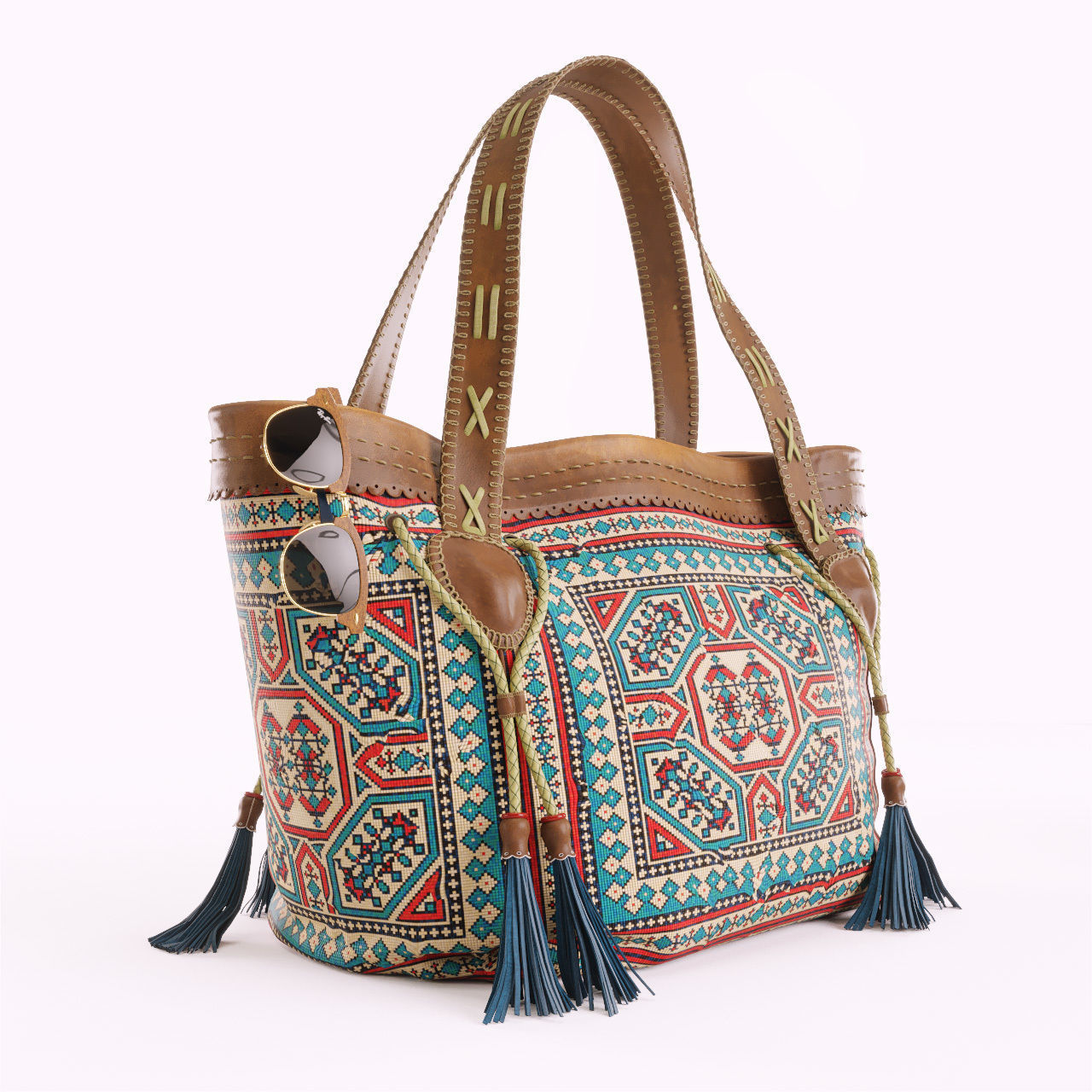 Hippie bag 3D model | CGTrader