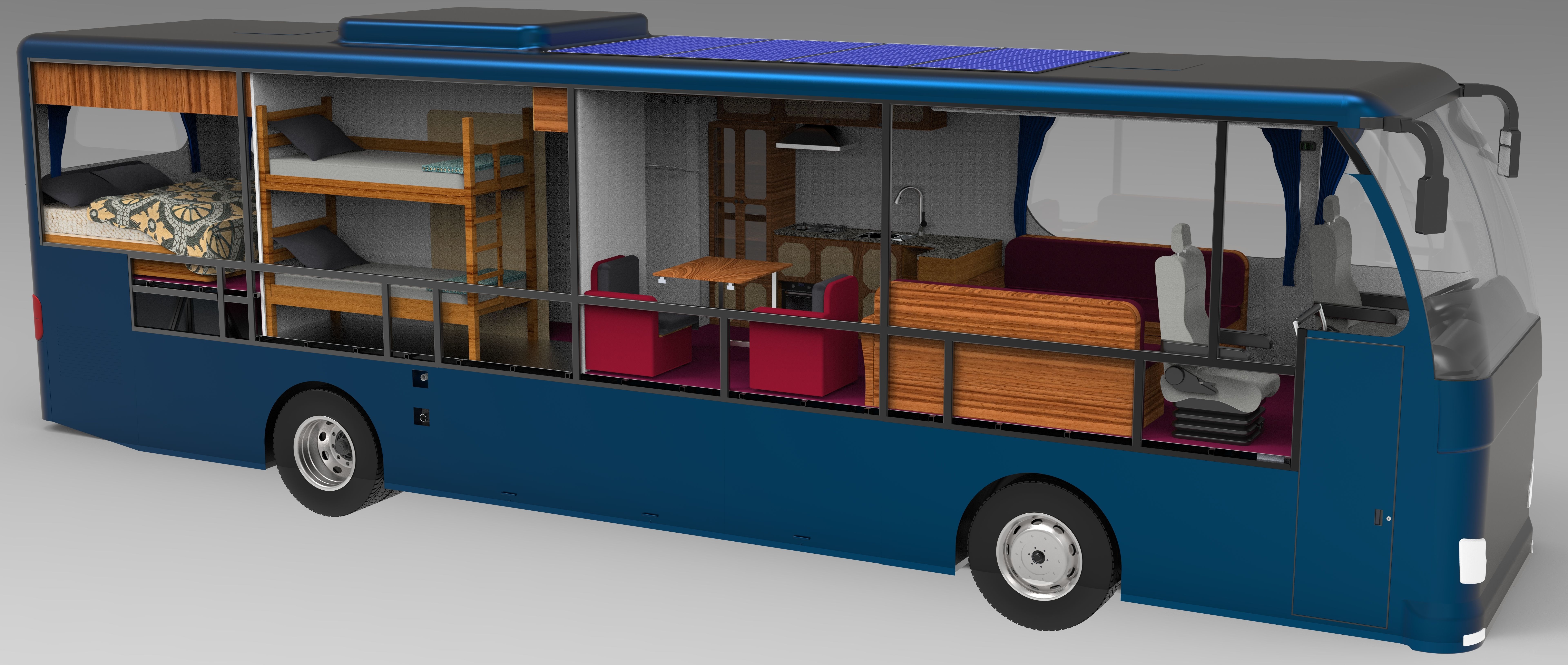 3D model Caravan bus VR / AR / low-poly | CGTrader