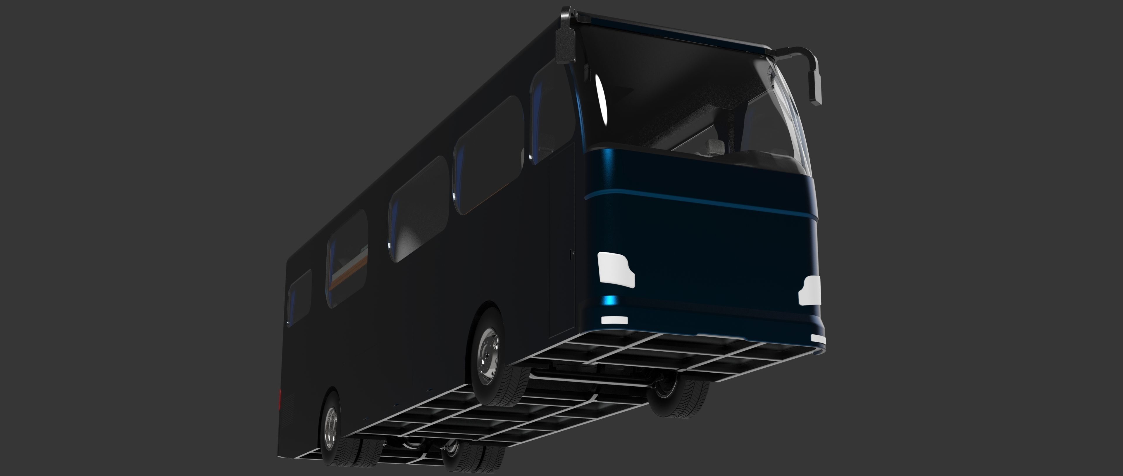 3D model Caravan bus VR / AR / low-poly | CGTrader