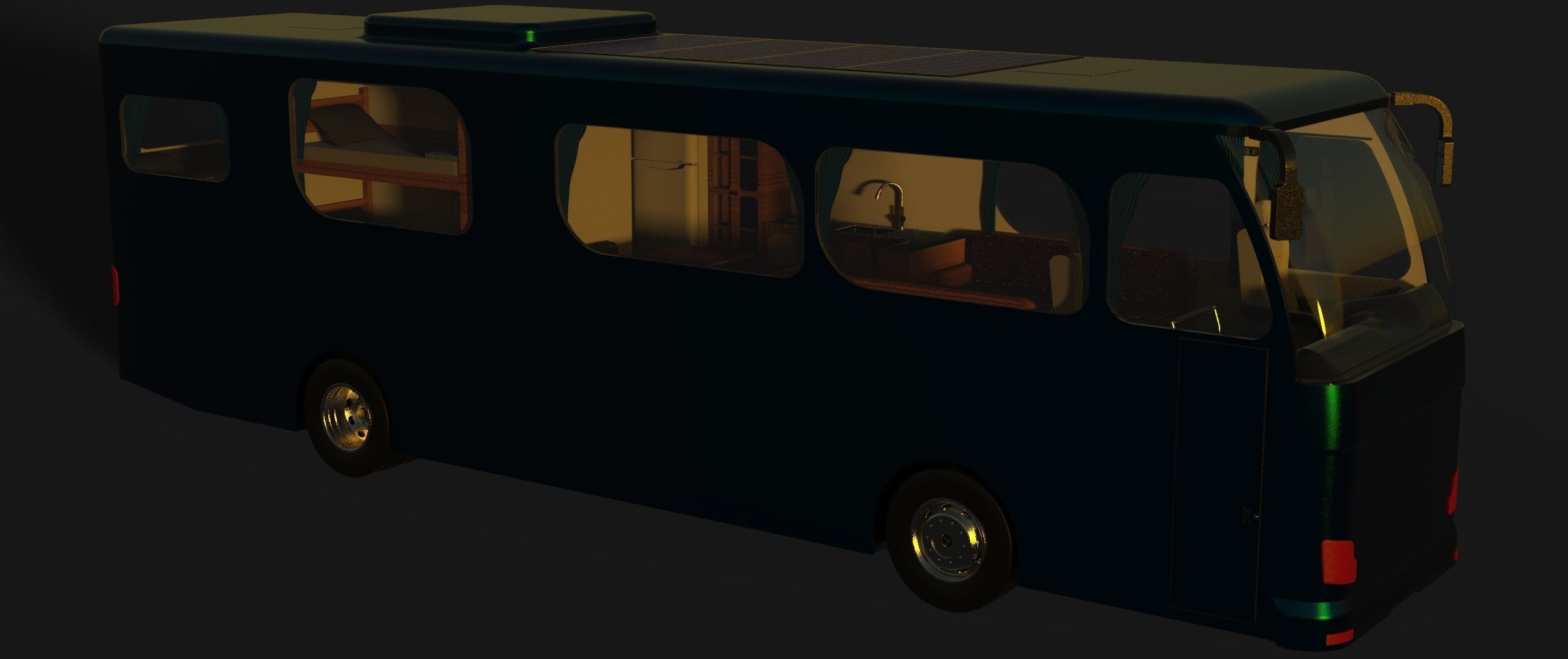 3D model Caravan bus VR / AR / low-poly | CGTrader