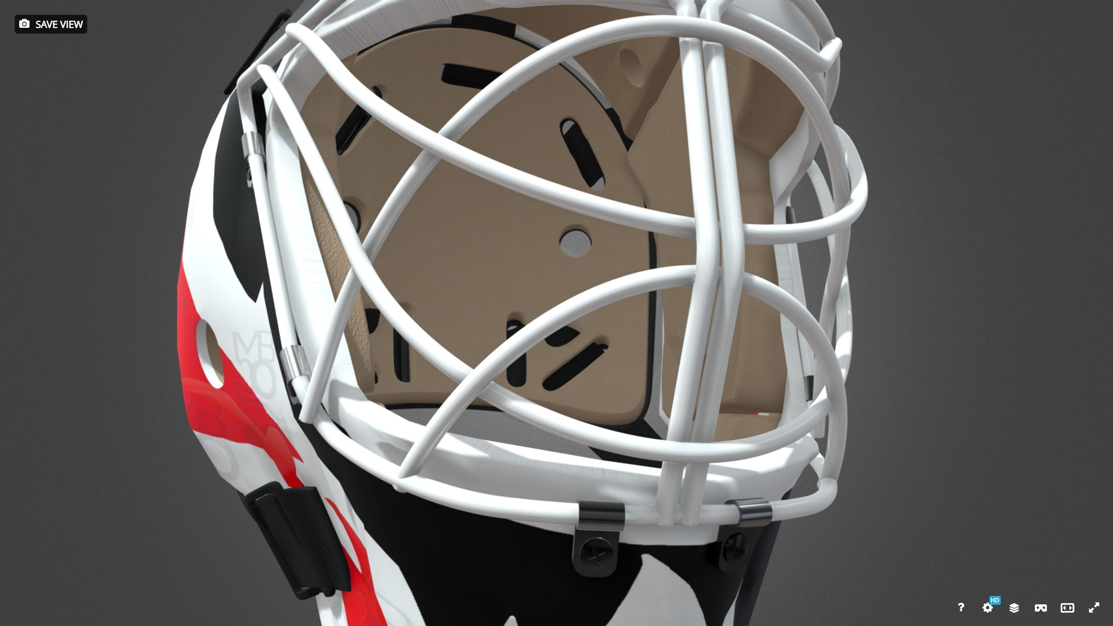 Martin Brodeur Mask 3D model | CGTrader