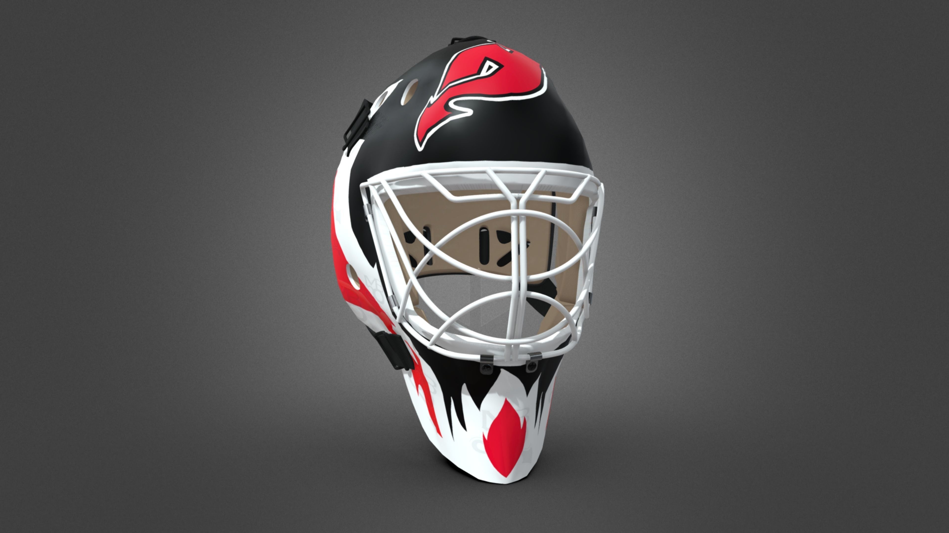 Martin Brodeur Mask 3D model | CGTrader