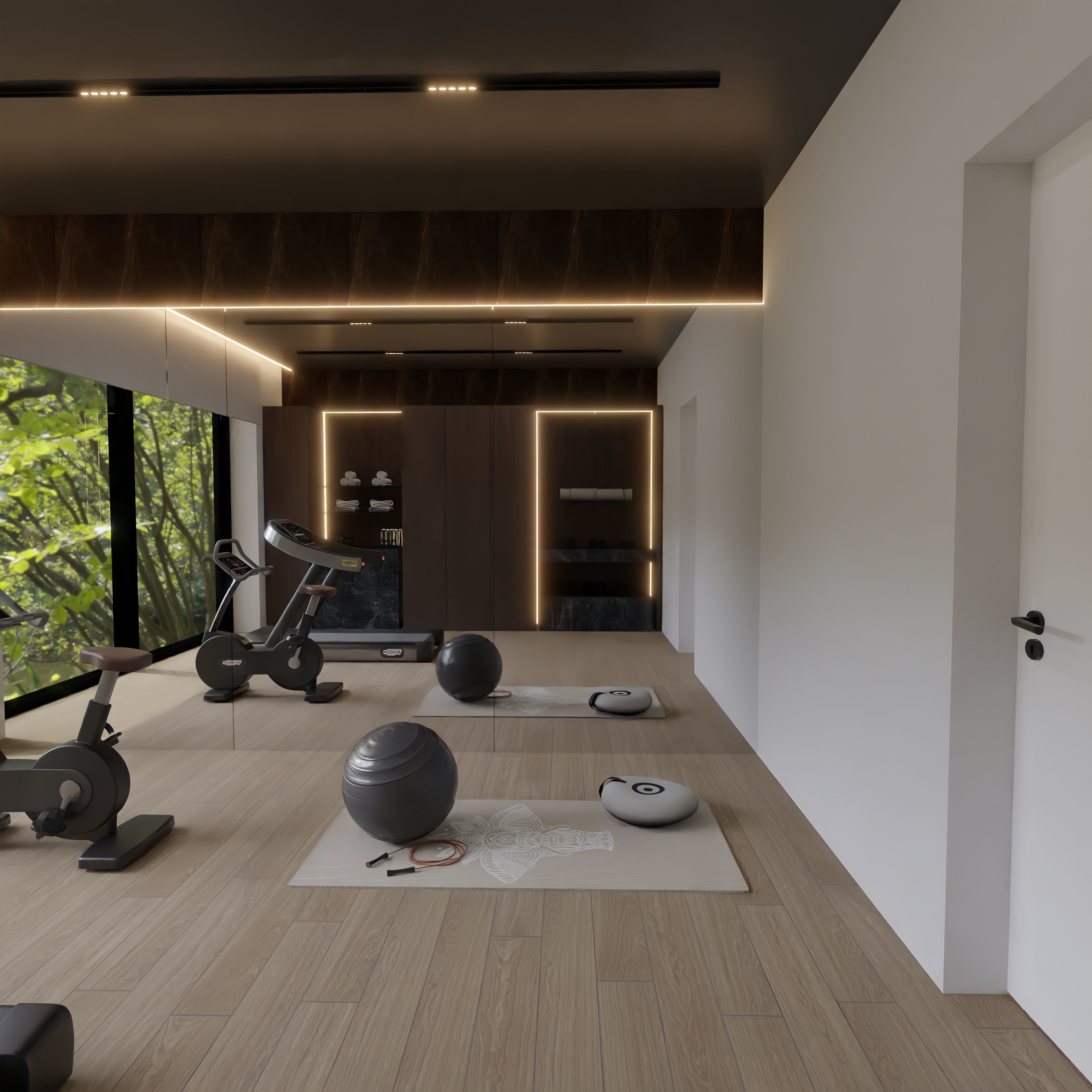Mini GYM Blender Scene free 3D model | CGTrader